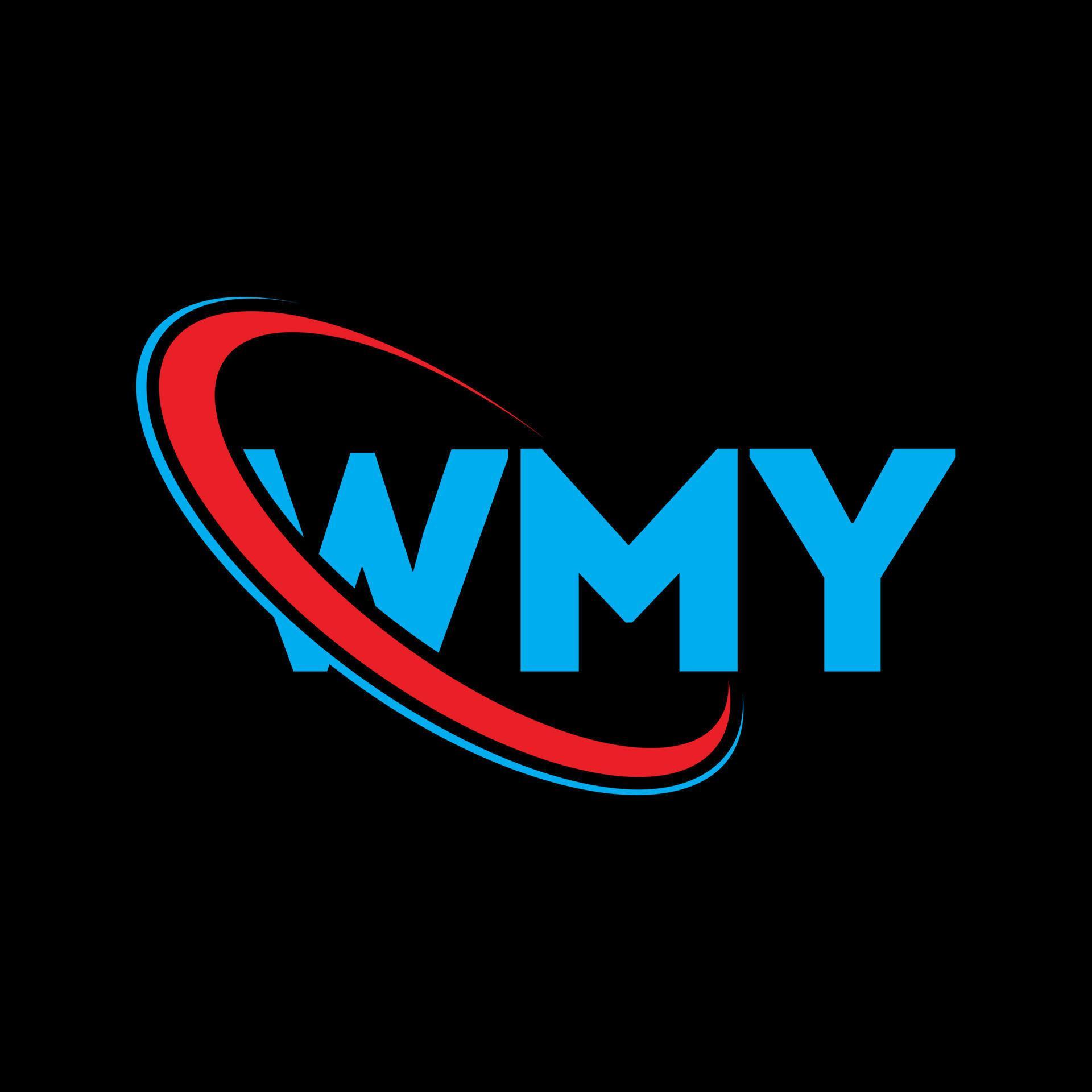 WMY logo. WMY letter. WMY letter logo design. Initials WMY logo linked with circle and uppercase ...