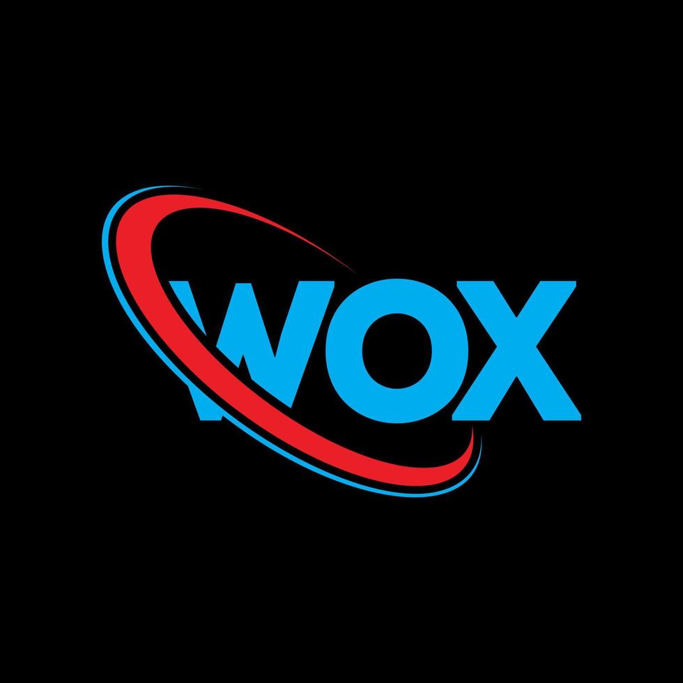 logotipo de wox. carta de wox. diseño del logotipo de la letra wox. logotipo de iniciales wox ...