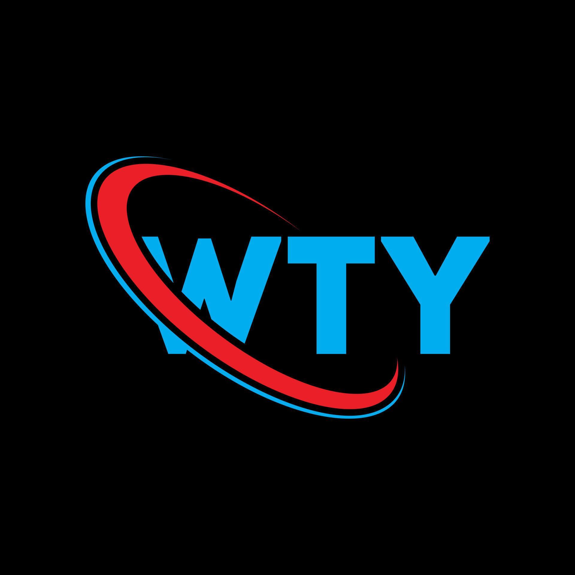 WTY logo. WTY letter. WTY letter logo design. Initials WTY logo linked with circle and uppercase ...