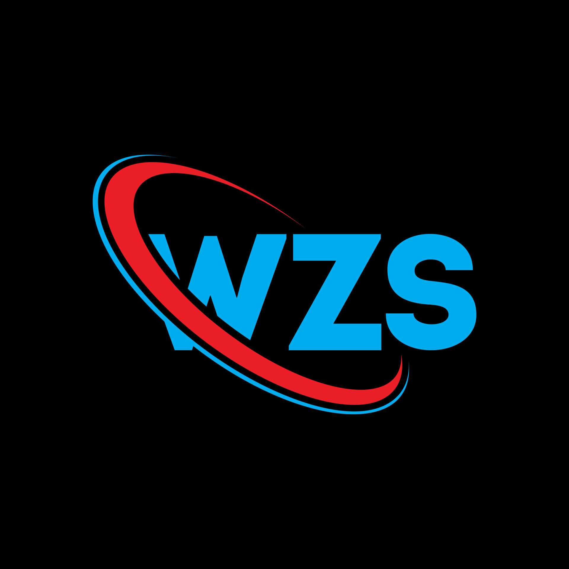 logotipo de wzs. letra wzs. diseño del logotipo de la letra wzs. logotipo de las iniciales wzs ...