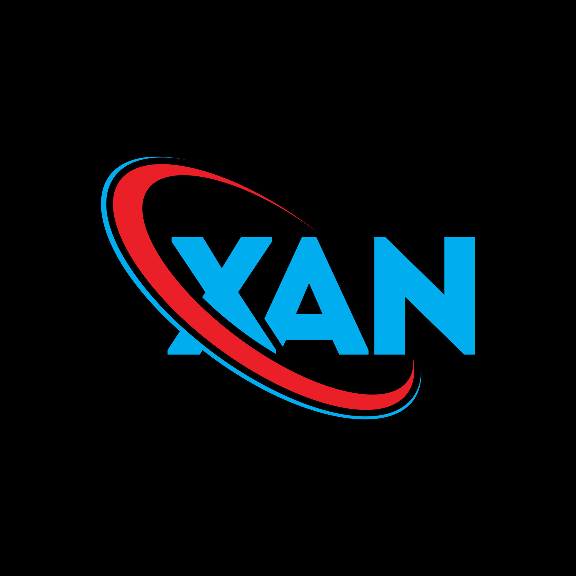 logotipo de xana. carta xana. diseño del logotipo de la letra xan. logotipo de iniciales xan ...
