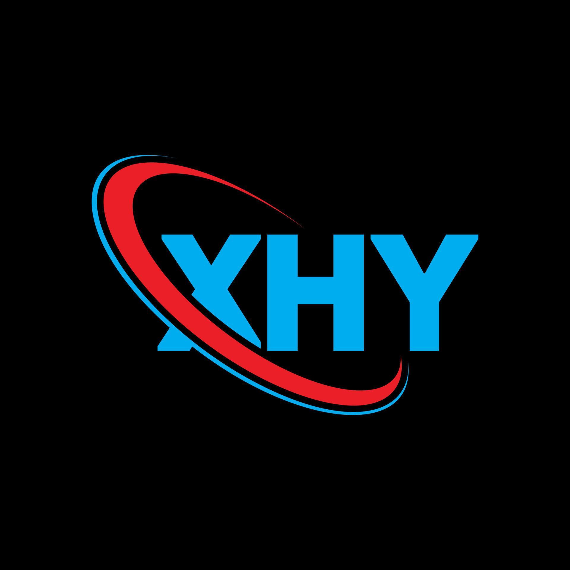 logotipo xhy. letra xhy. diseño del logotipo de la letra xhy. logotipo de iniciales xhy ...