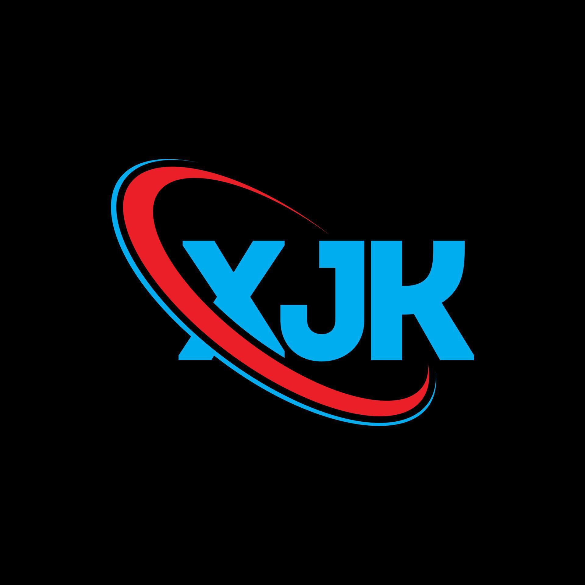 XJK logo. XJK letter. XJK letter logo design. Initials XJK logo linked with circle and uppercase ...