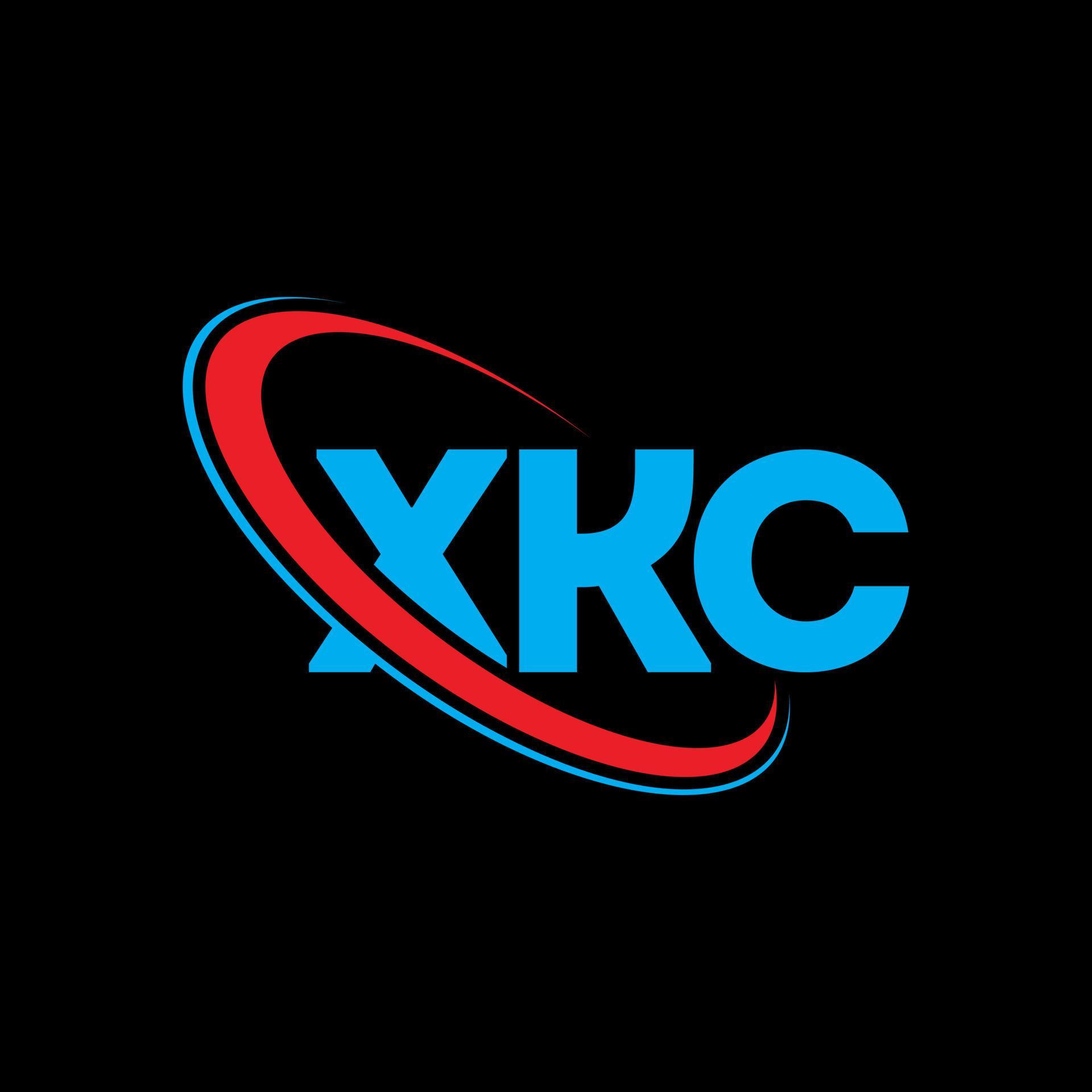 XKC logo. XKC letter. XKC letter logo design. Initials XKC logo linked with circle and uppercase ...
