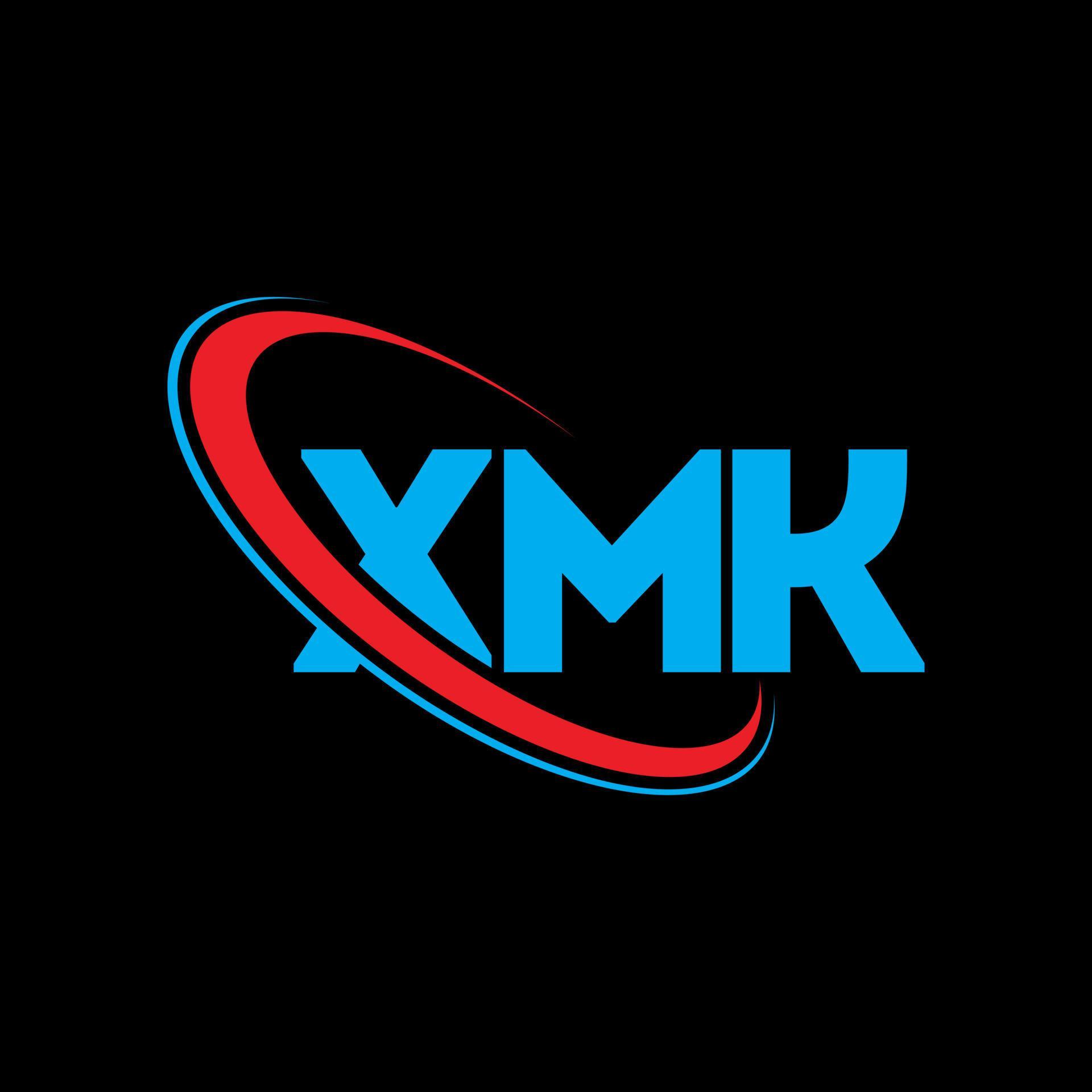 XMK logo. XMK letter. XMK letter logo design. Initials XMK logo linked with circle and uppercase ...