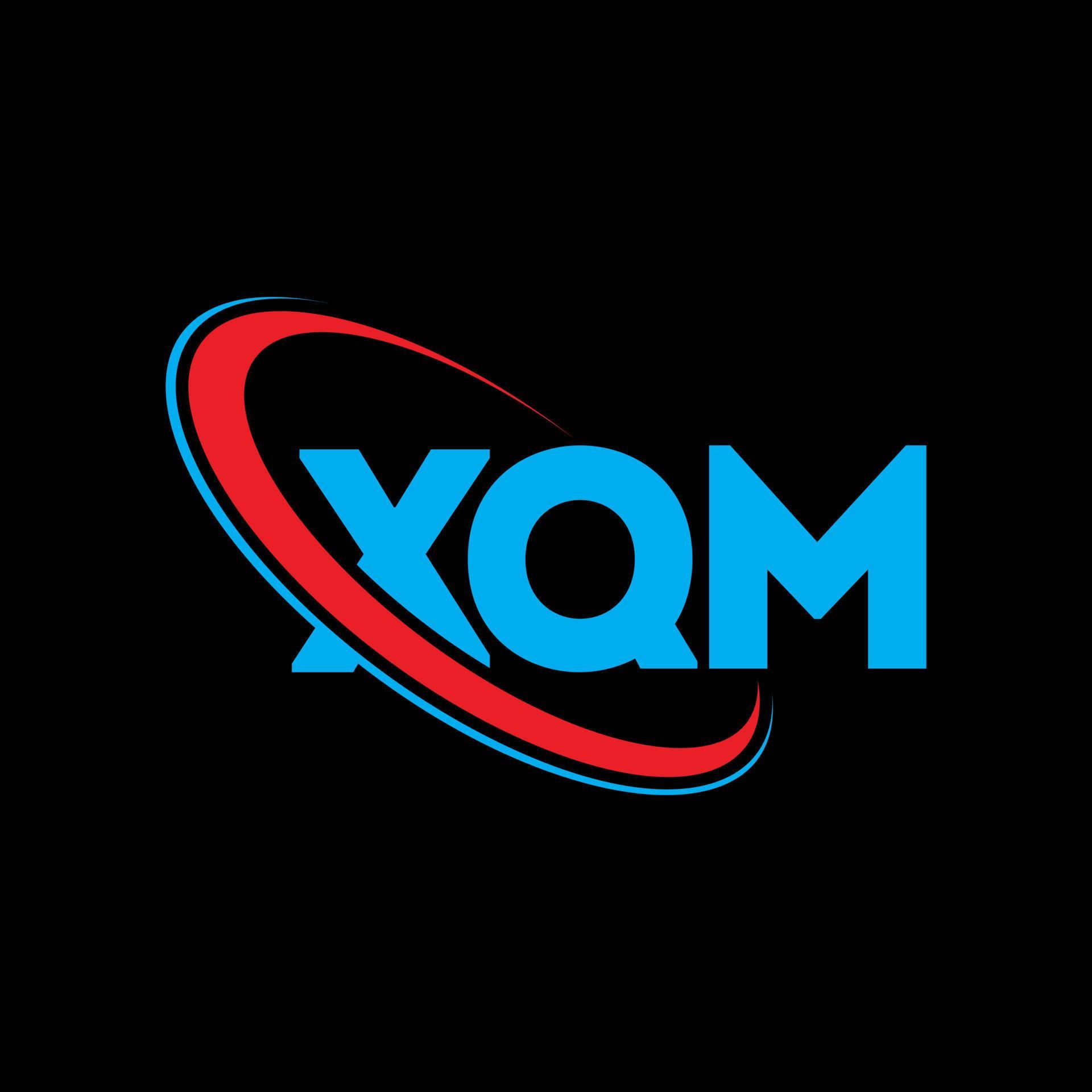 XQM logo. XQM letter. XQM letter logo design. Initials XQM logo linked with circle and uppercase ...