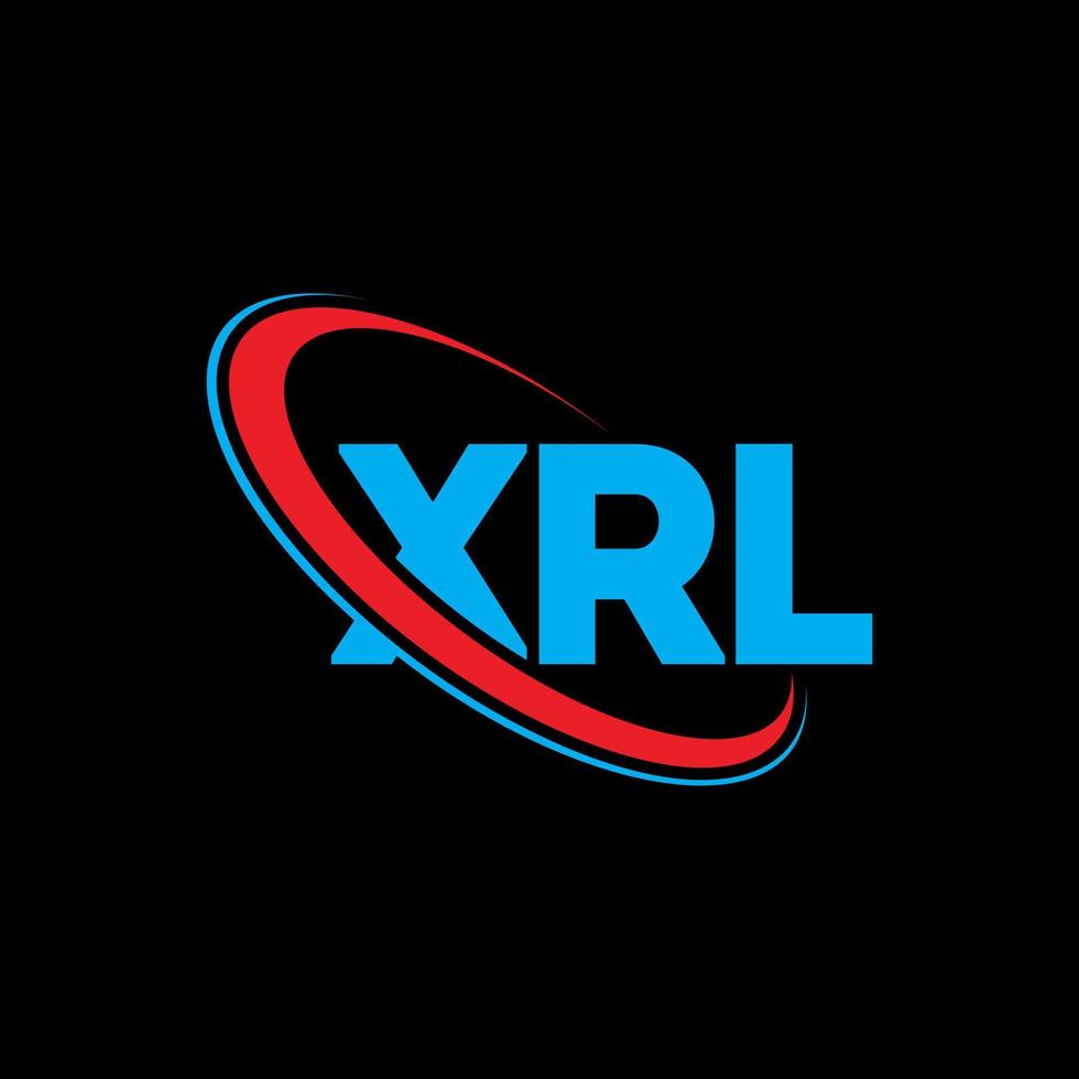XRL logo. XRL letter. XRL letter logo design. Initials XRL logo linked with circle and uppercase ...