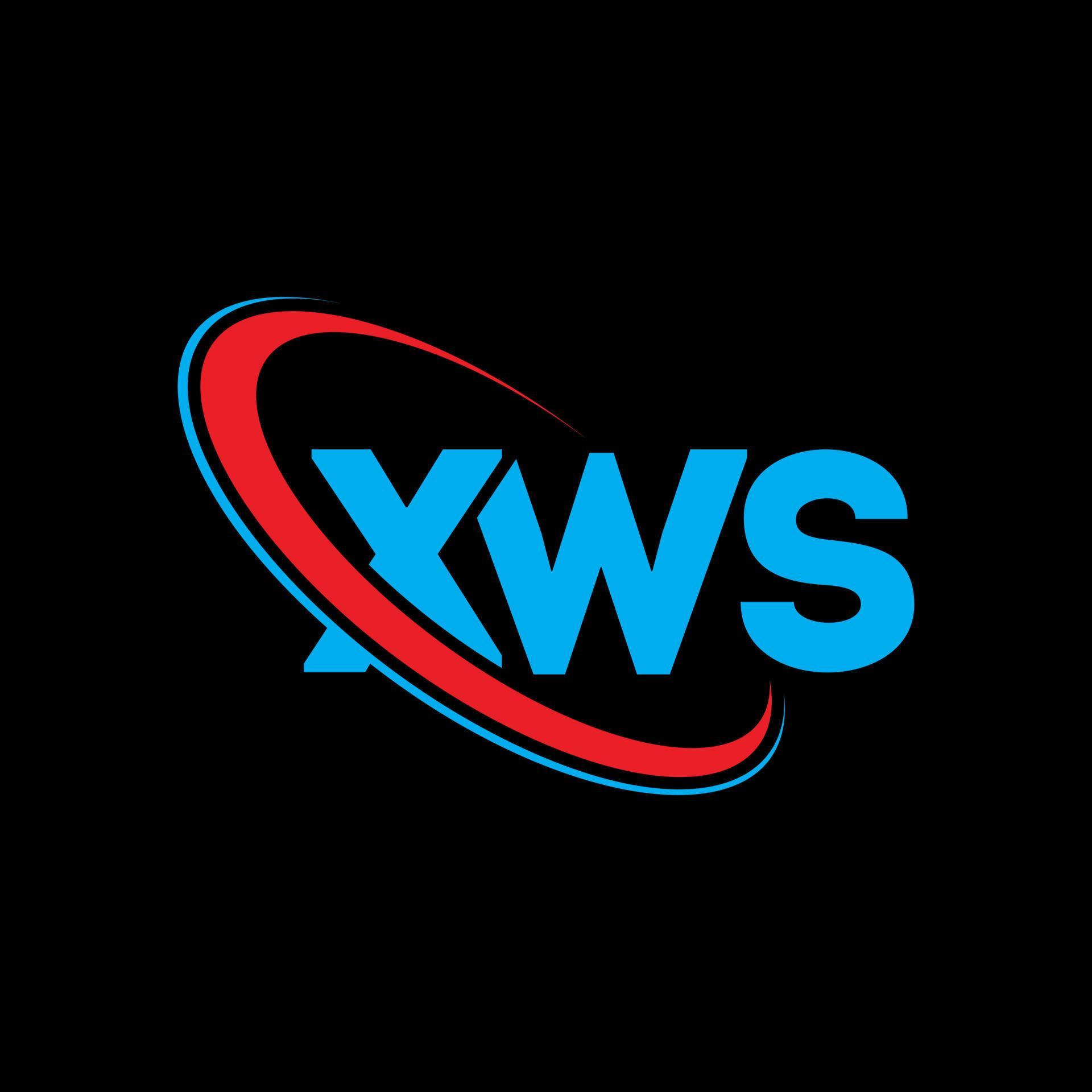 XWS logo. XWS letter. XWS letter logo design. Initials XWS logo linked with circle and uppercase ...