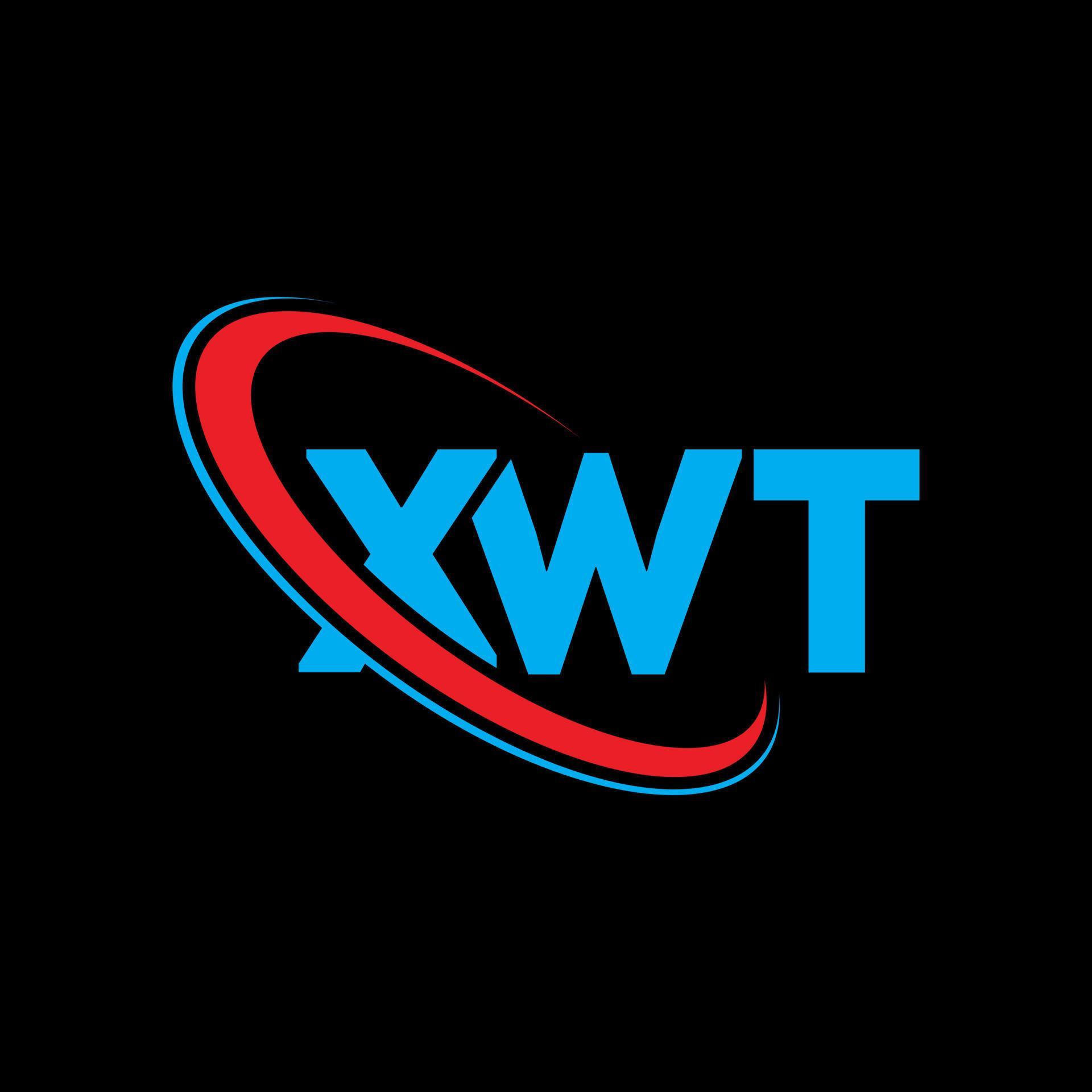 XWT logo. XWT letter. XWT letter logo design. Initials XWT logo linked with circle and uppercase ...