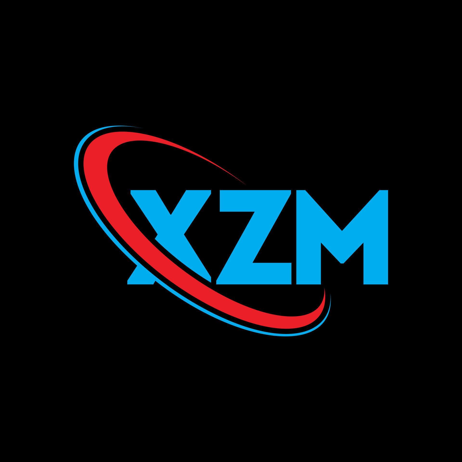 XZM logo. XZM letter. XZM letter logo design. Initials XZM logo linked with circle and uppercase ...