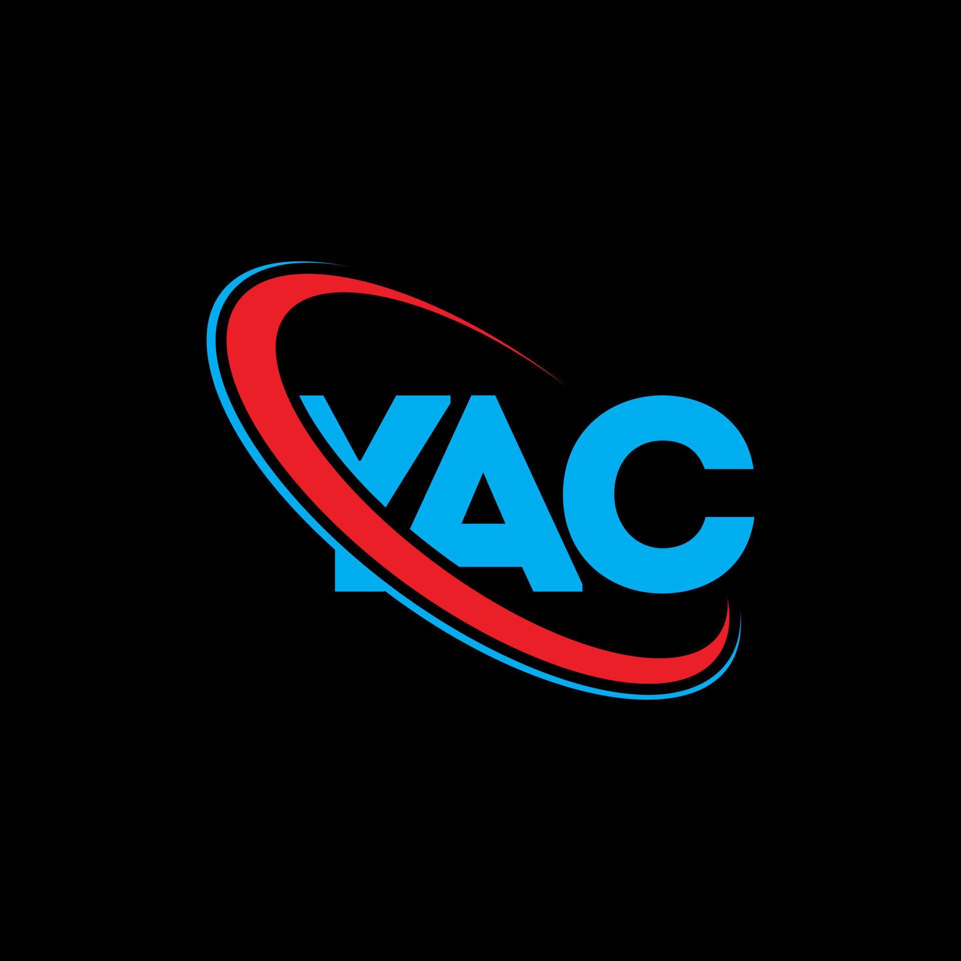 YAC logo. YAC letter. YAC letter logo design. Initials YAC logo linked with circle and uppercase ...