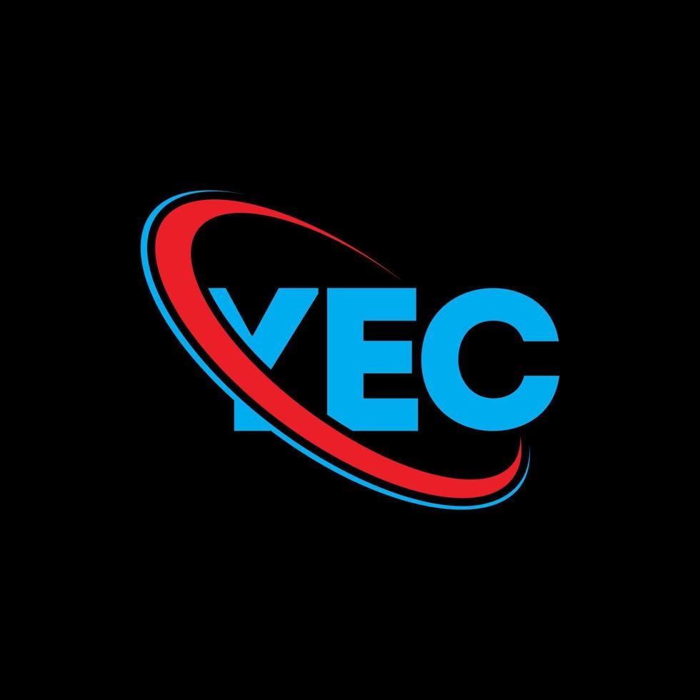 sí logo. si carta. diseño del logotipo de la letra yec. logotipo de iniciales yec vinculado con ...