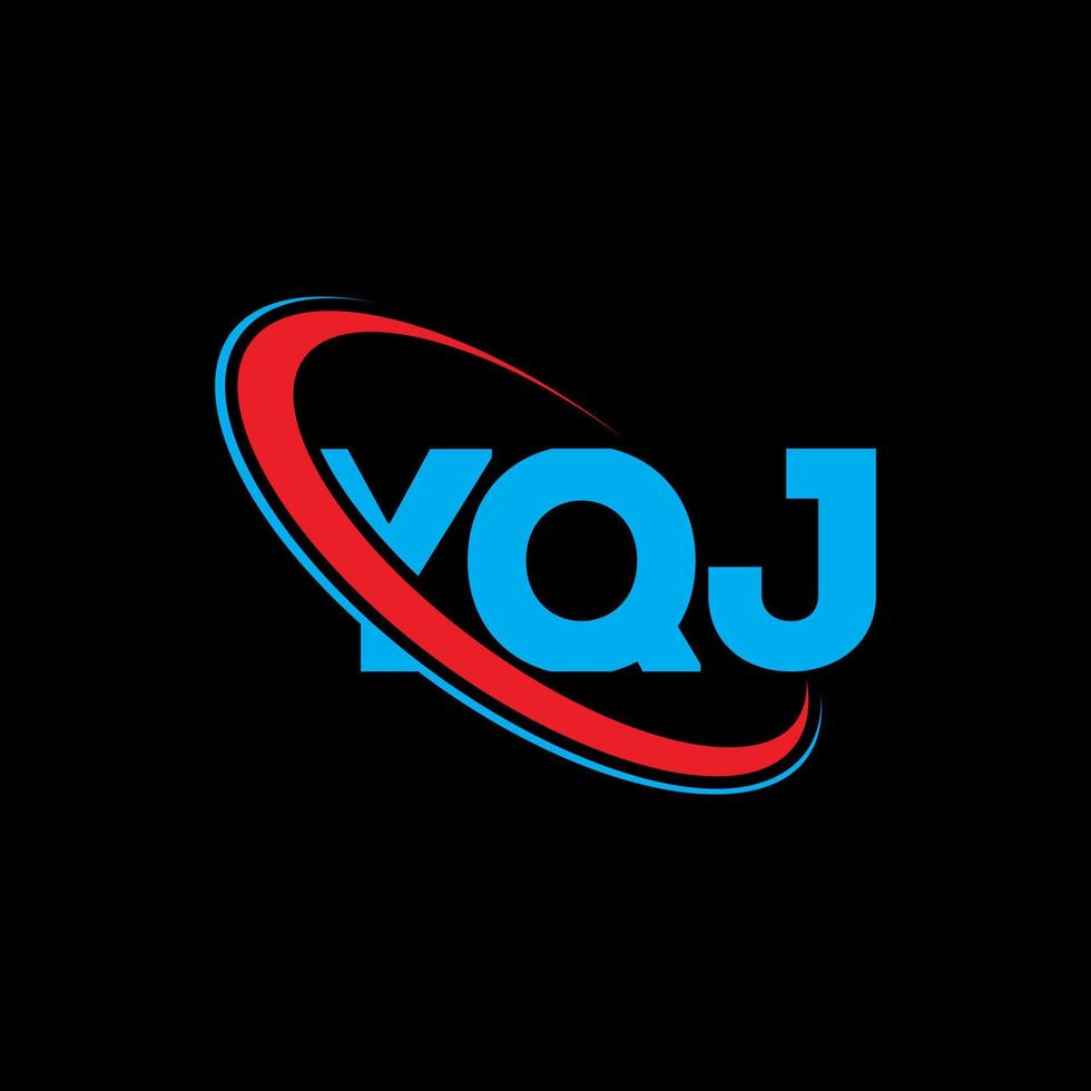 YQJ logo. YQJ letter. YQJ letter logo design. Initials YQJ logo linked with circle and uppercase ...