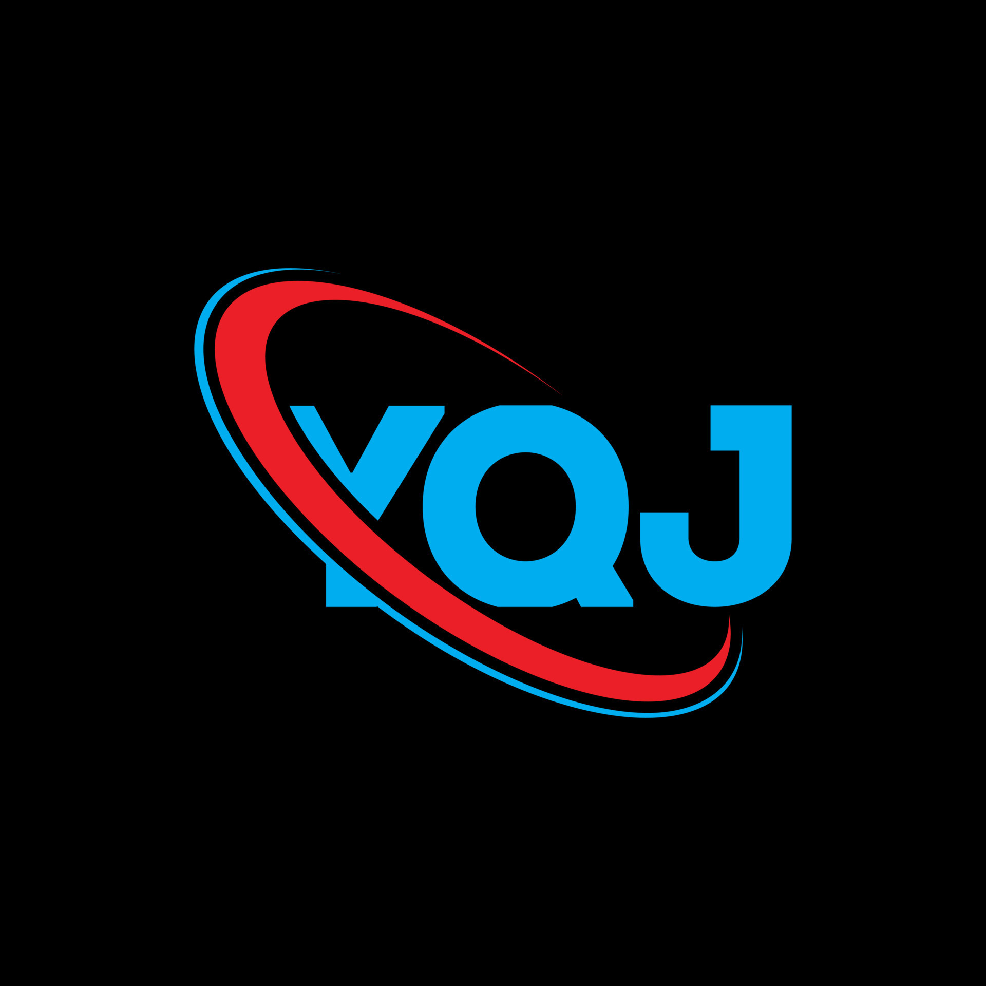 YQJ logo. YQJ letter. YQJ letter logo design. Initials YQJ logo linked with circle and uppercase ...