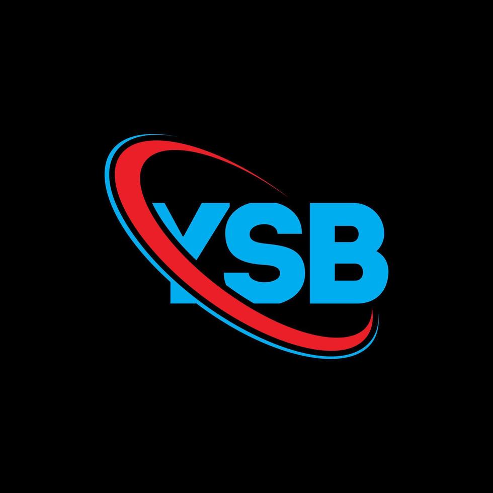 YSB logo. YSB letter. YSB letter logo design. Initials YSB logo linked with circle and uppercase ...