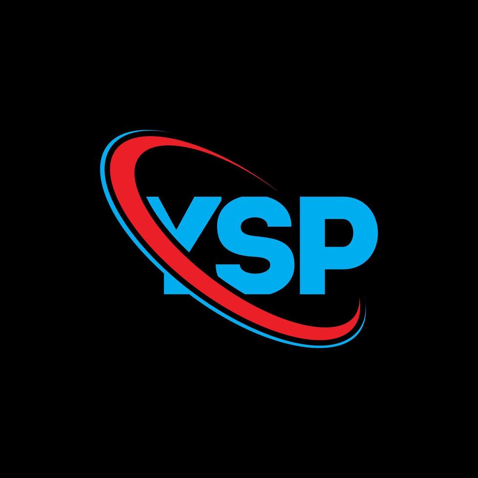 YSP logo. YSP letter. YSP letter logo design. Initials YSP logo linked with circle and uppercase ...