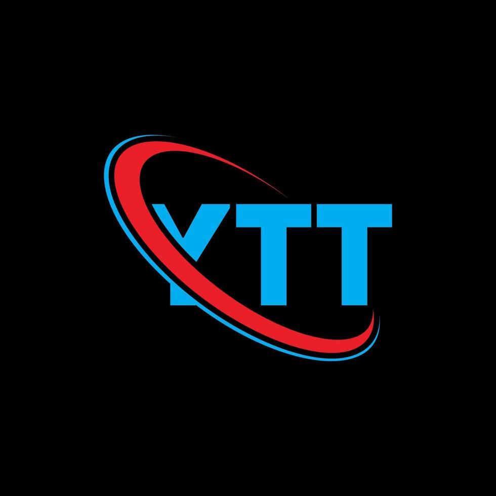 YTT logo. YTT letter. YTT letter logo design. Initials YTT logo linked with circle and uppercase ...