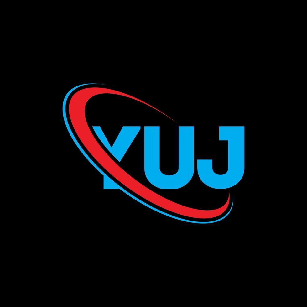YUJ logo. YUJ letter. YUJ letter logo design. Initials YUJ logo linked with circle and uppercase ...