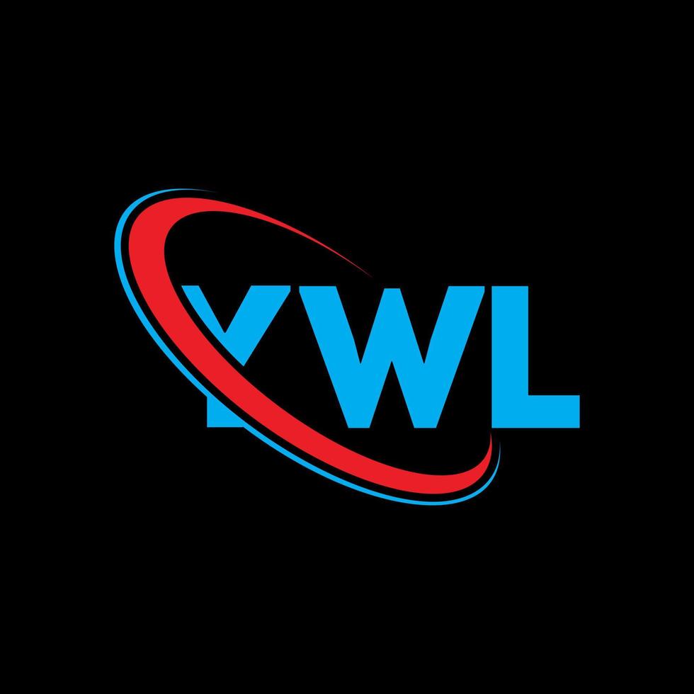 YWL logo. YWL letter. YWL letter logo design. Initials YWL logo linked with circle and uppercase ...
