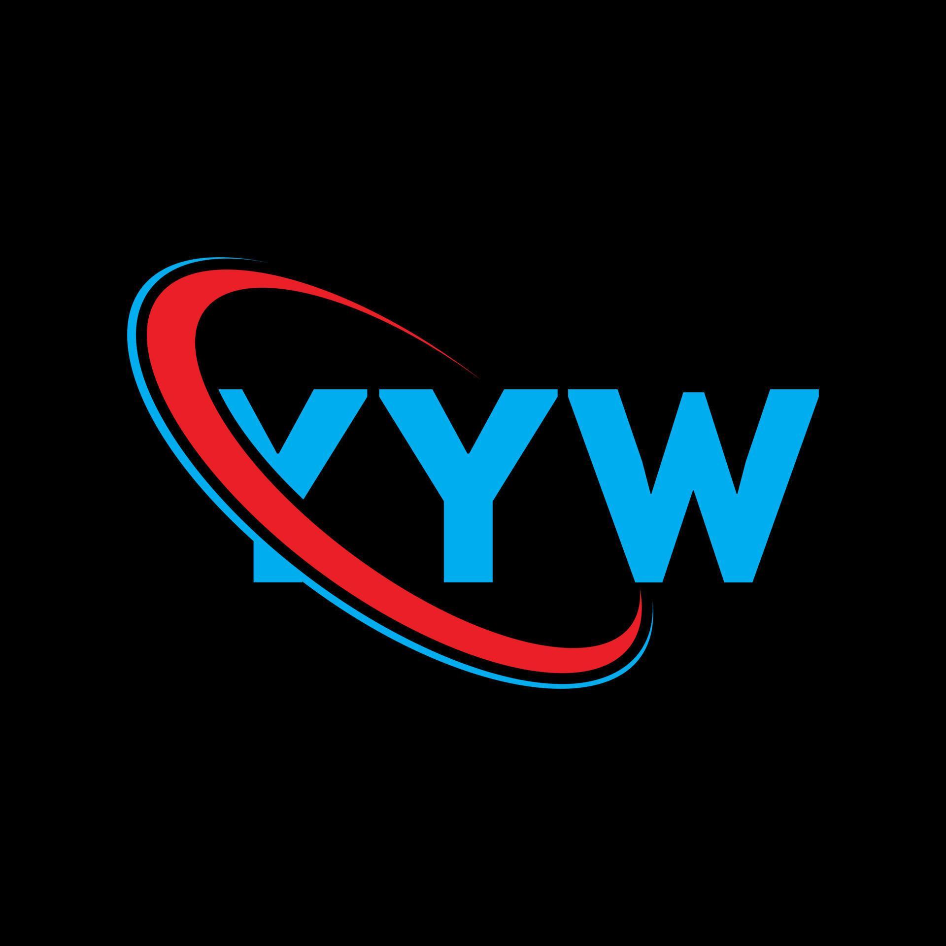 YYW logo. YYW letter. YYW letter logo design. Initials YYW logo linked with circle and uppercase ...