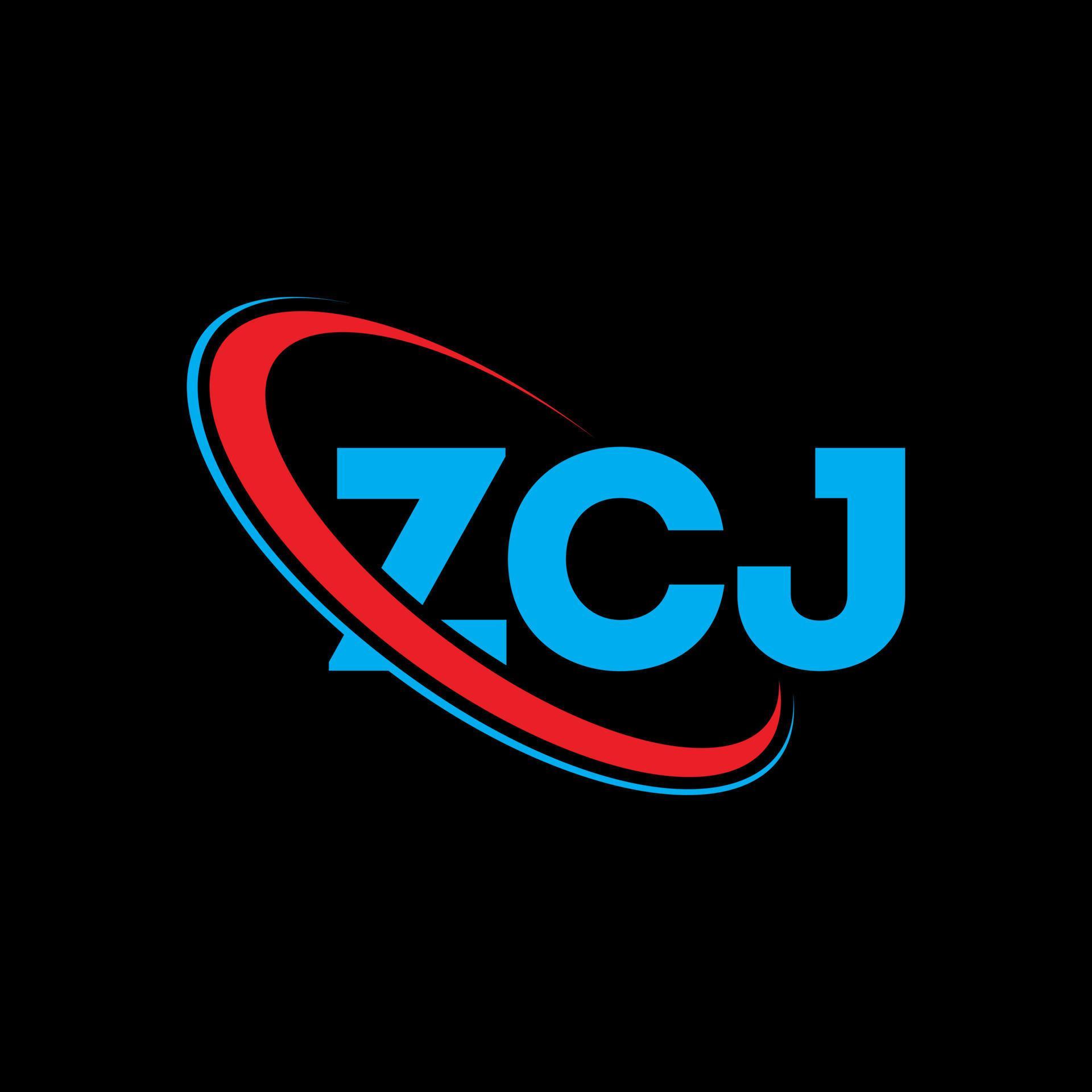 logotipo de zcj. letra zcj. diseño del logotipo de la letra zcj. logotipo de iniciales zcj ...