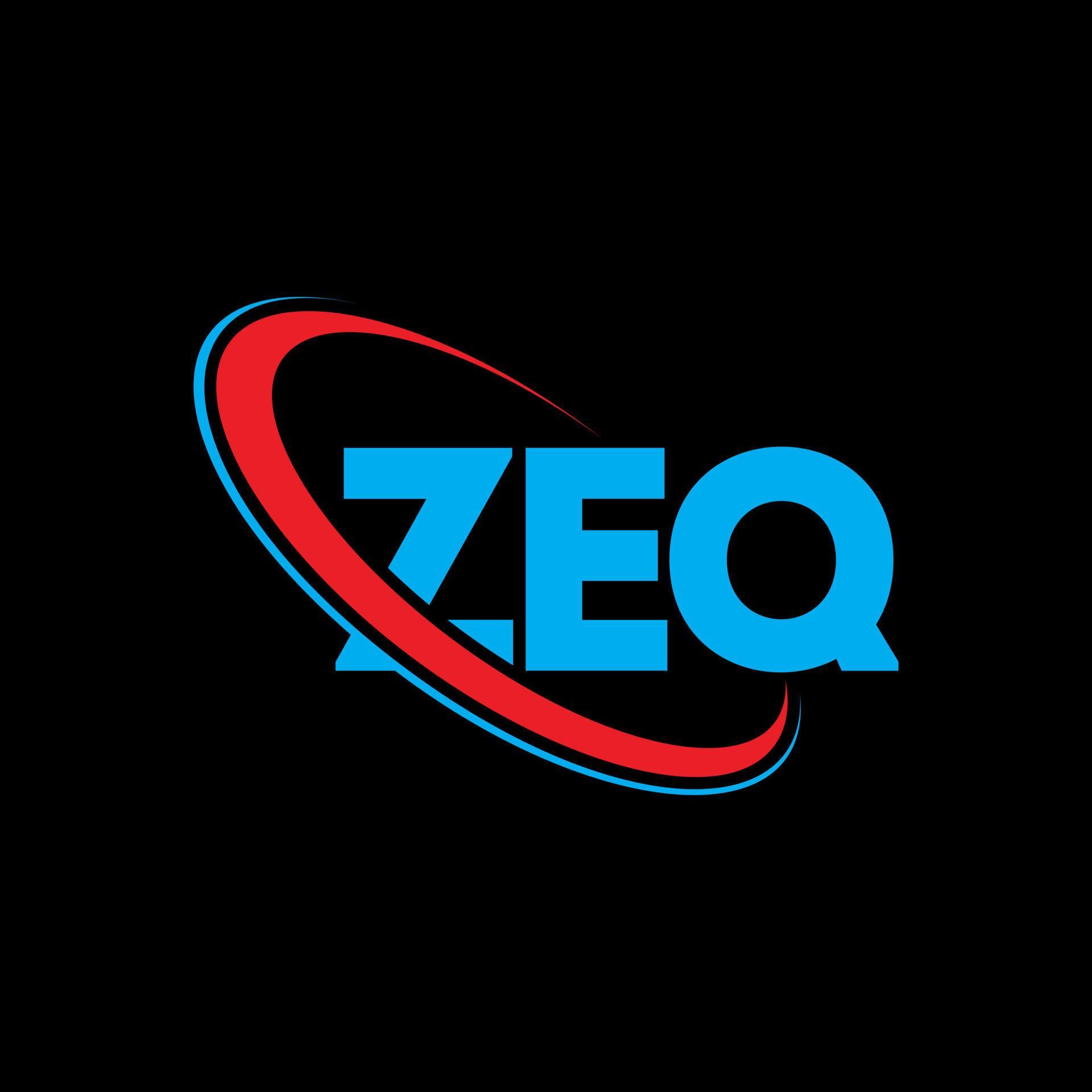 ZEQ logo. ZEQ letter. ZEQ letter logo design. Initials ZEQ logo linked with circle and uppercase ...