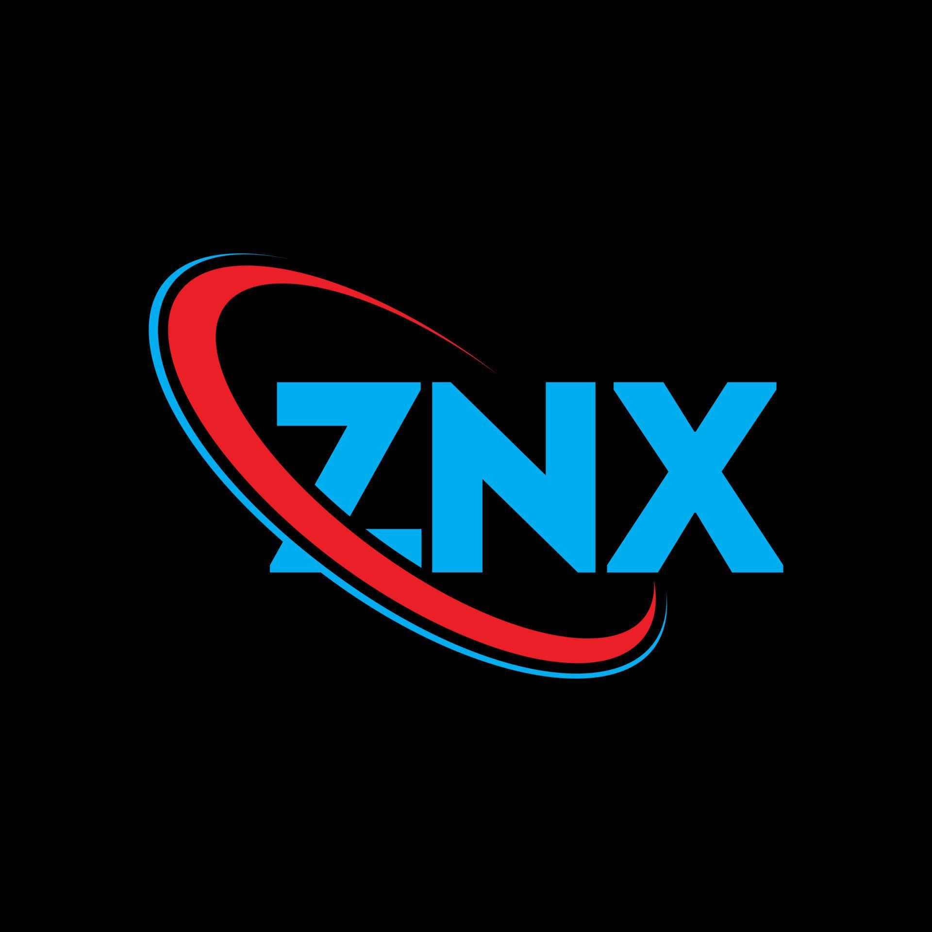 logotipo de ZNX. letra zx. diseño del logotipo de la letra znx. logotipo de iniciales znx ...