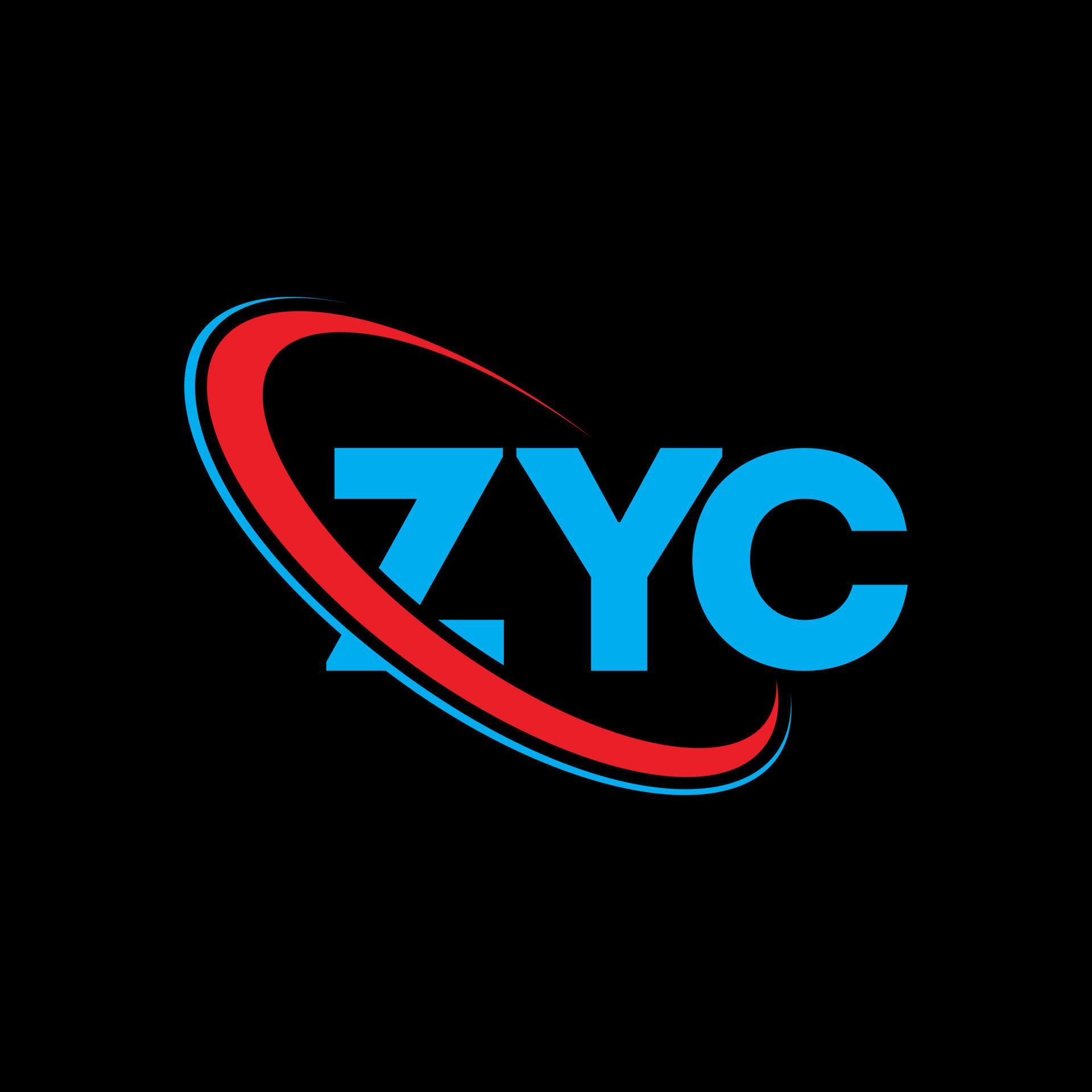 ZYC logo. ZYC letter. ZYC letter logo design. Initials ZYC logo linked with circle and uppercase ...
