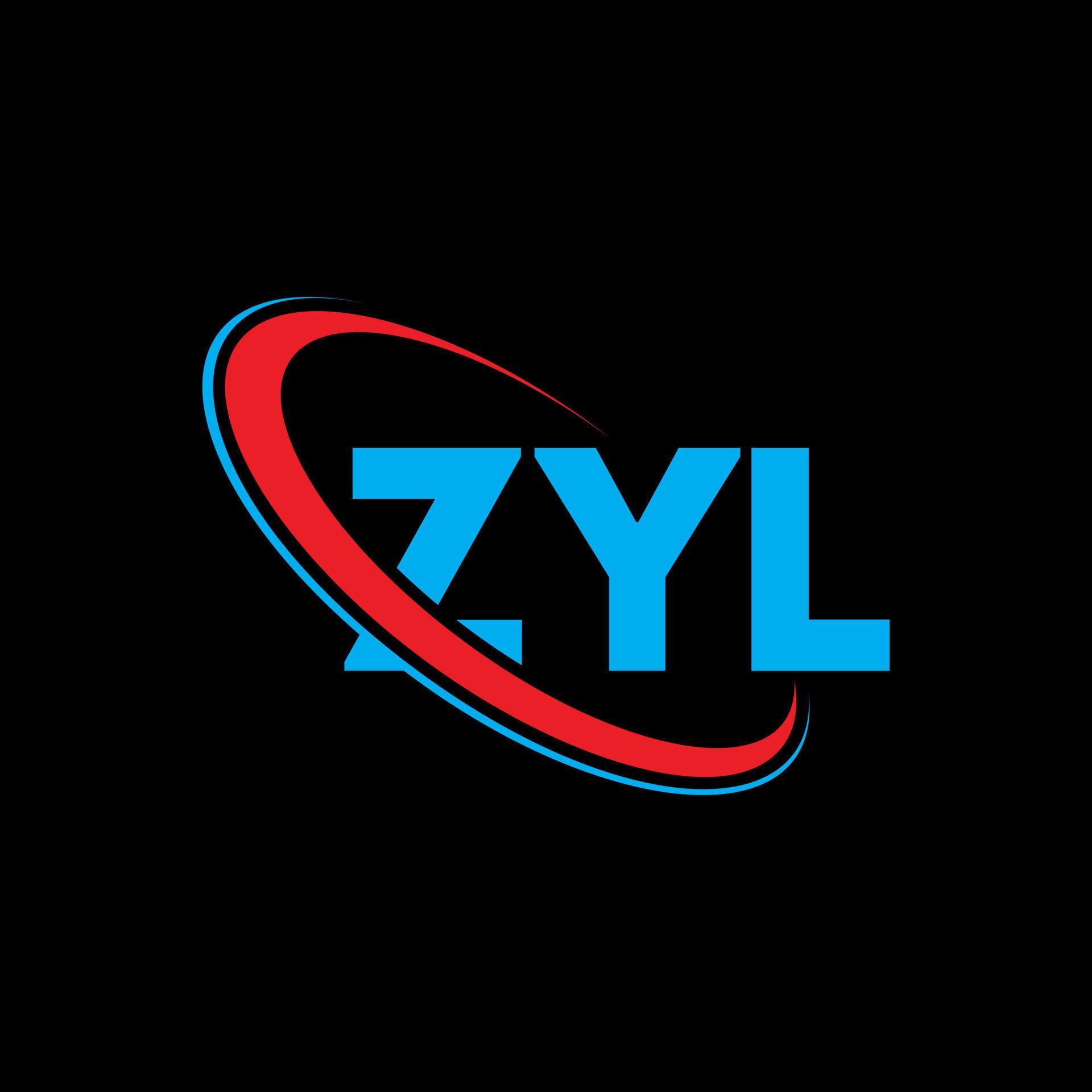 logotipo de Zyl. letra zil. diseño del logotipo de la letra zyl. logotipo de zyl de iniciales ...