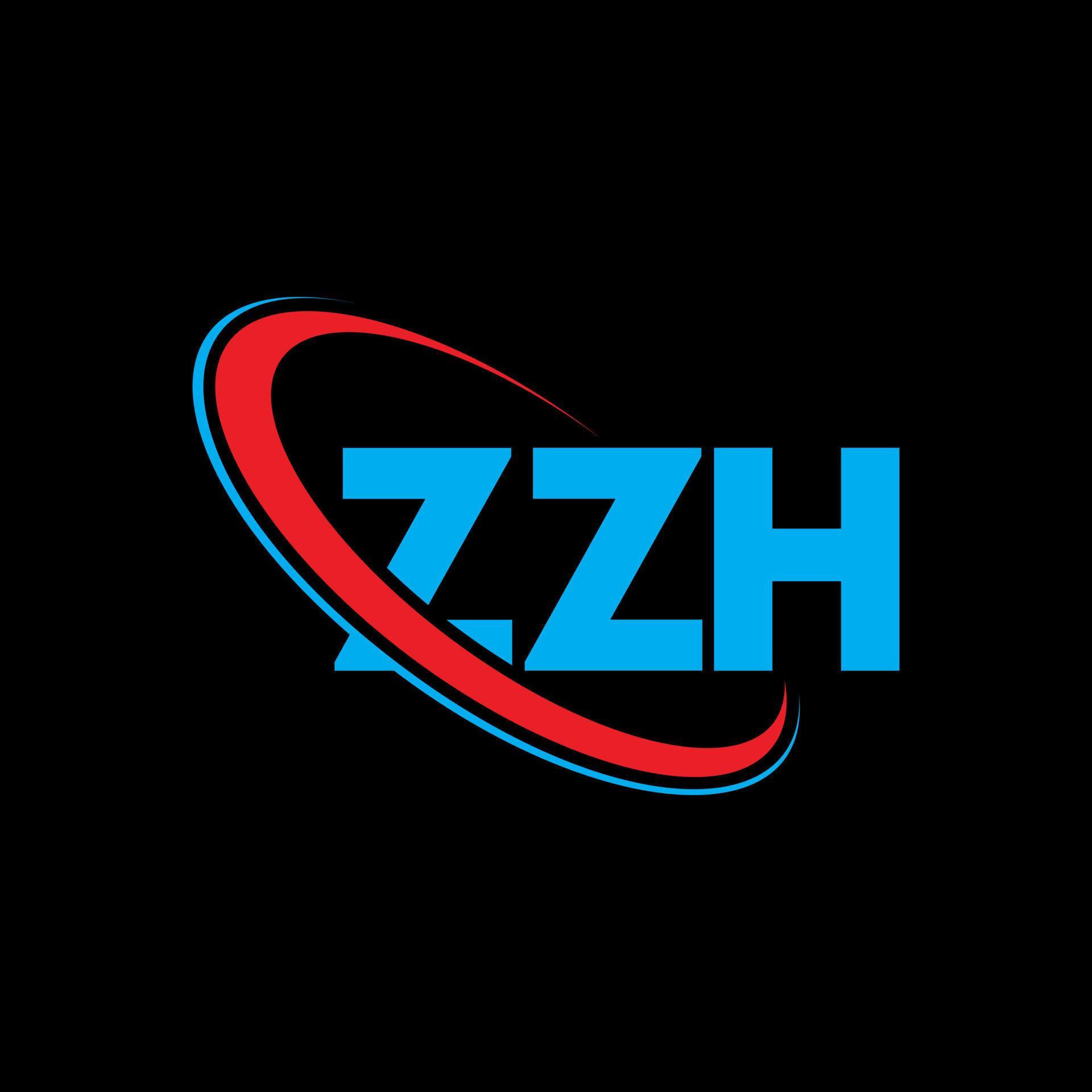 ZZH logo. ZZH letter. ZZH letter logo design. Initials ZZH logo linked with circle and uppercase ...