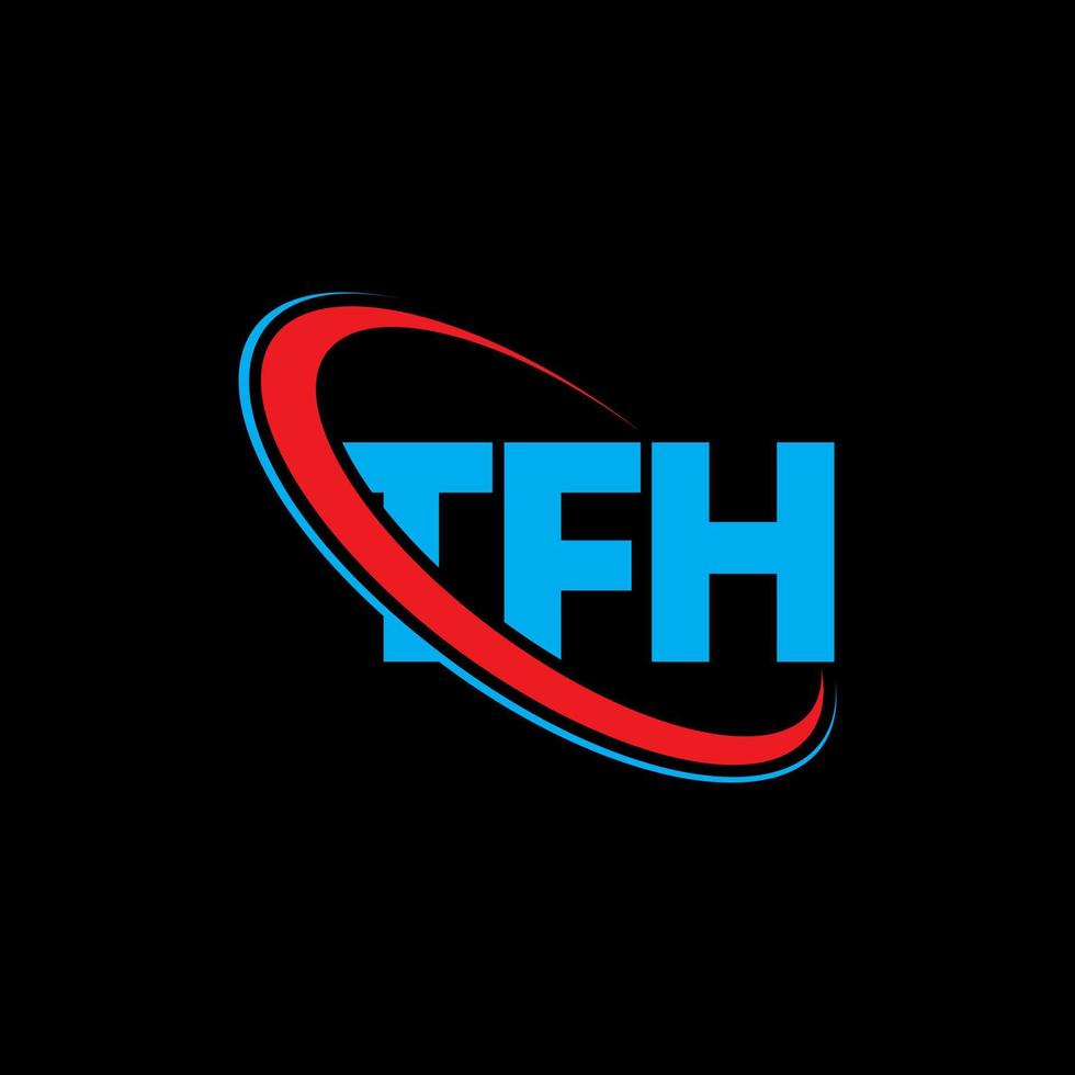 TFH logo. TFH letter. TFH letter logo design. Initials TFH logo linked ...
