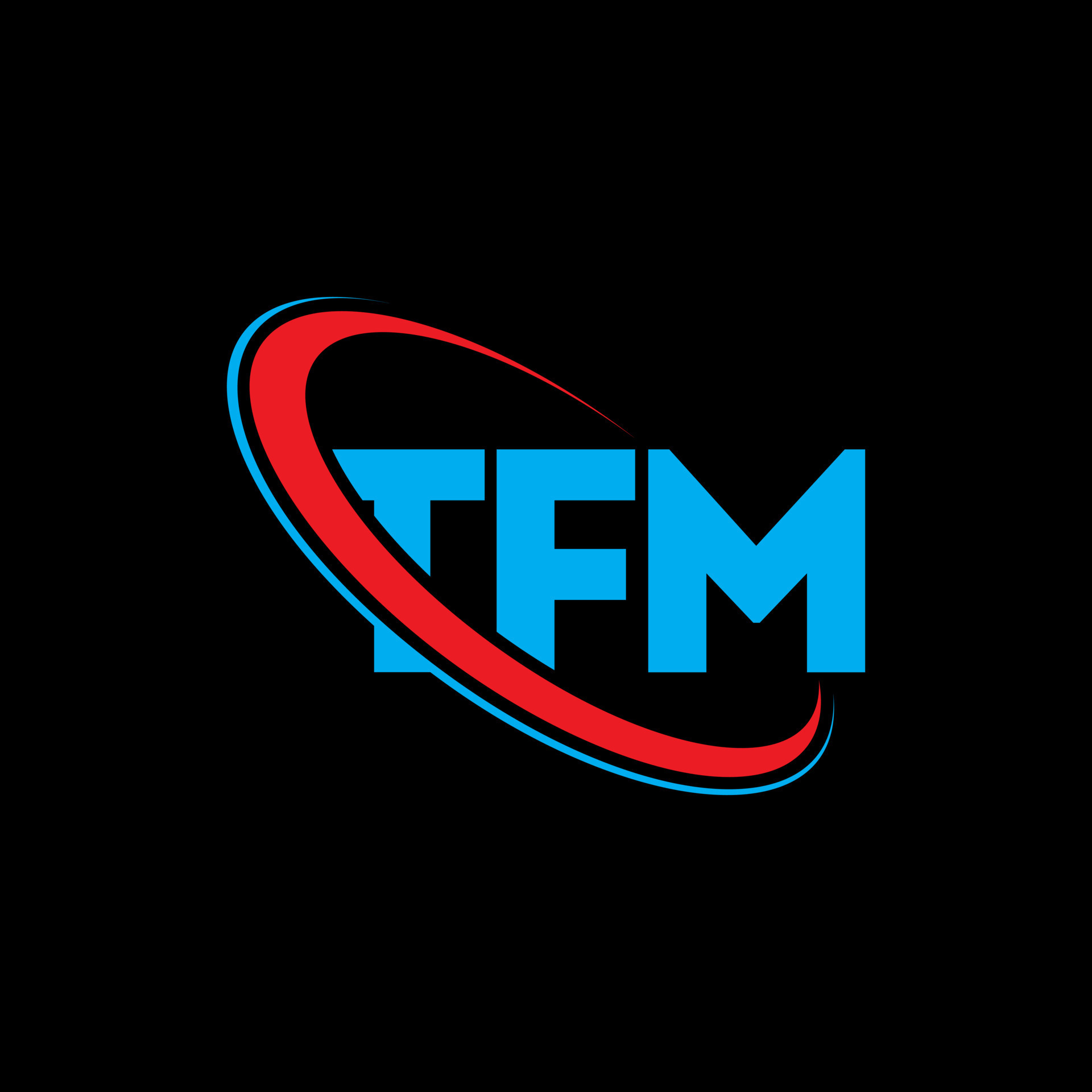 TFM logo. TFM letter. TFM letter logo design. Initials TFM logo linked with circle and uppercase ...