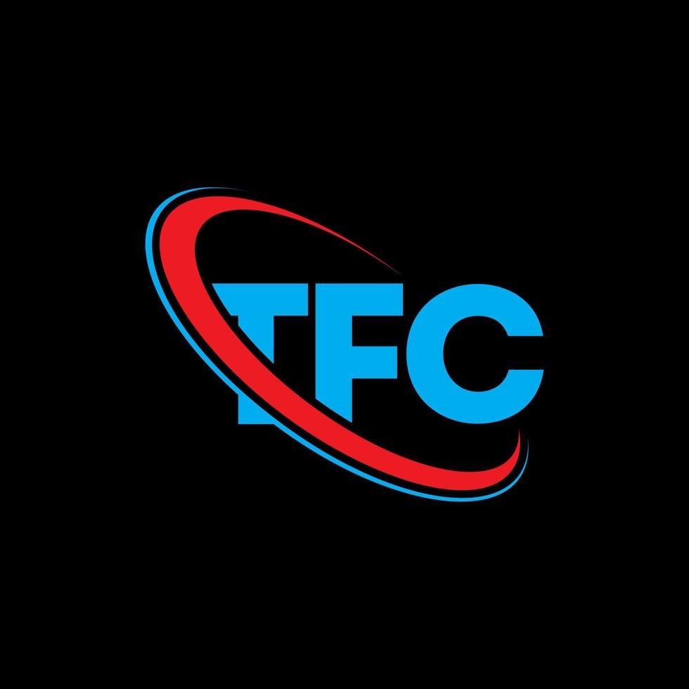 logotipo de tfc. carta tfc. diseño del logotipo de la letra tfc. logotipo de iniciales tfc ...