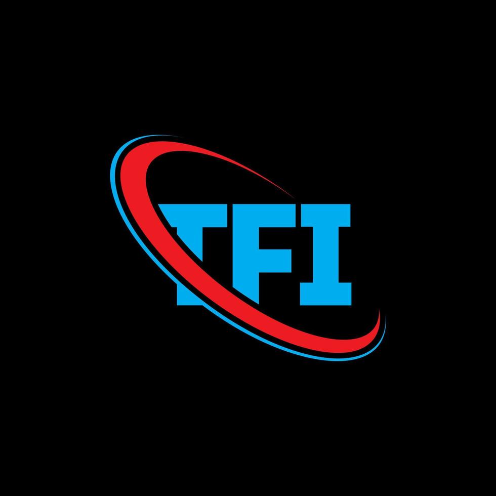 logotipo de tfi. letra tfi. diseño del logotipo de la letra tfi. logotipo de iniciales tfi ...