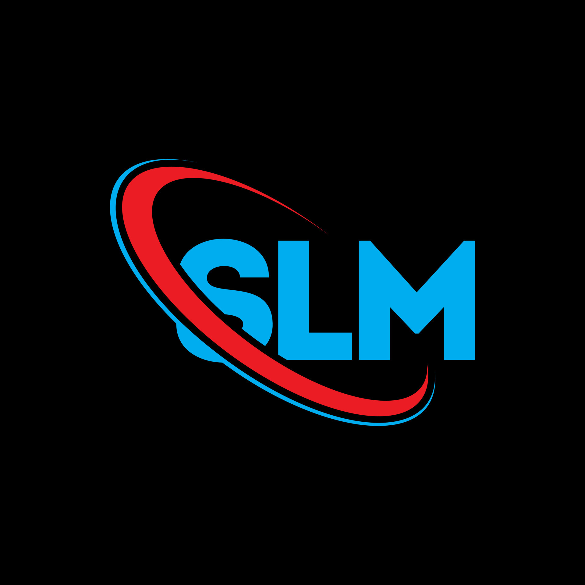 SLM logo. SLM letter. SLM letter logo design. Initials SLM logo linked with circle and uppercase ...