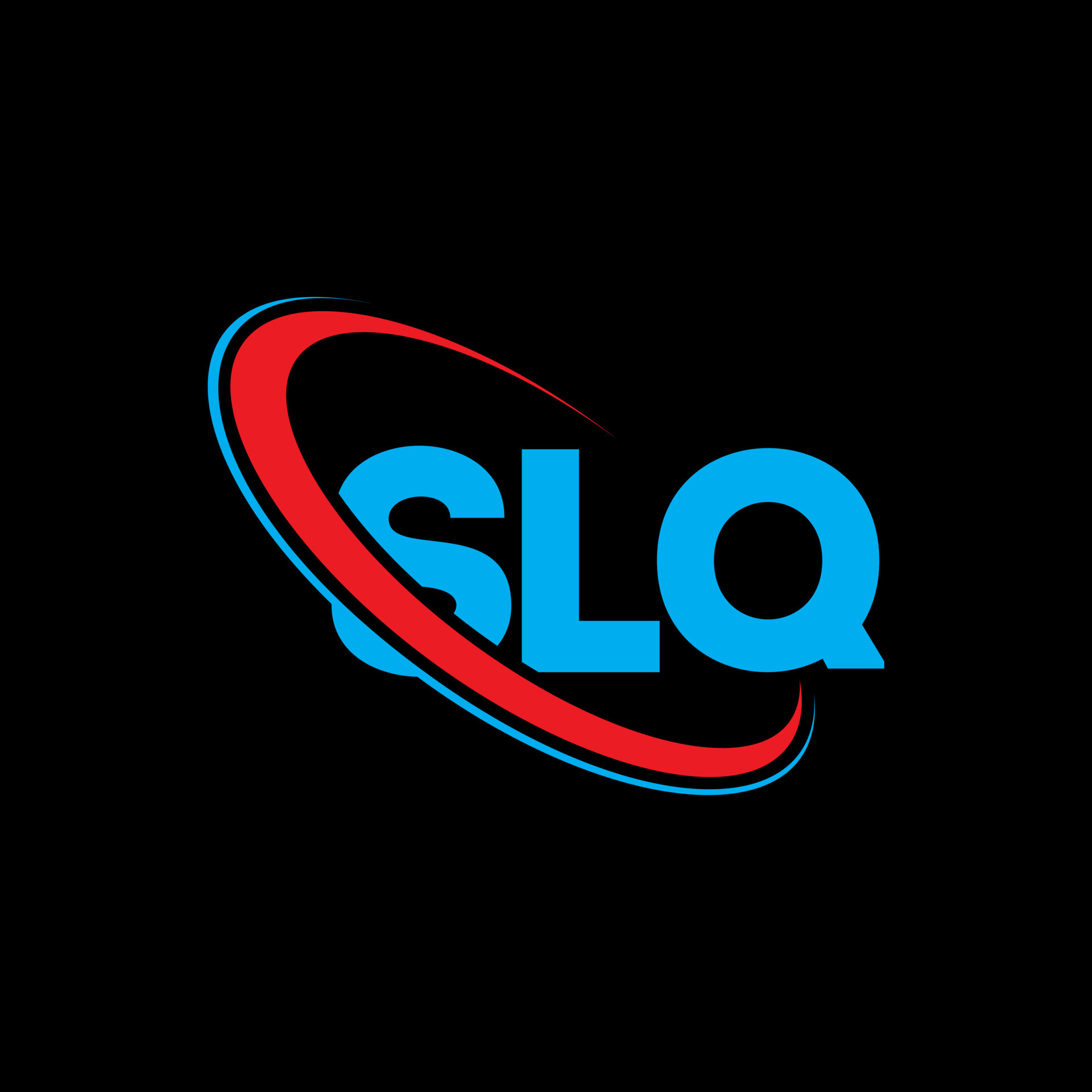 logotipo de slq. letra slq. diseño de logotipo de letra slq. logotipo de iniciales slq vinculado ...