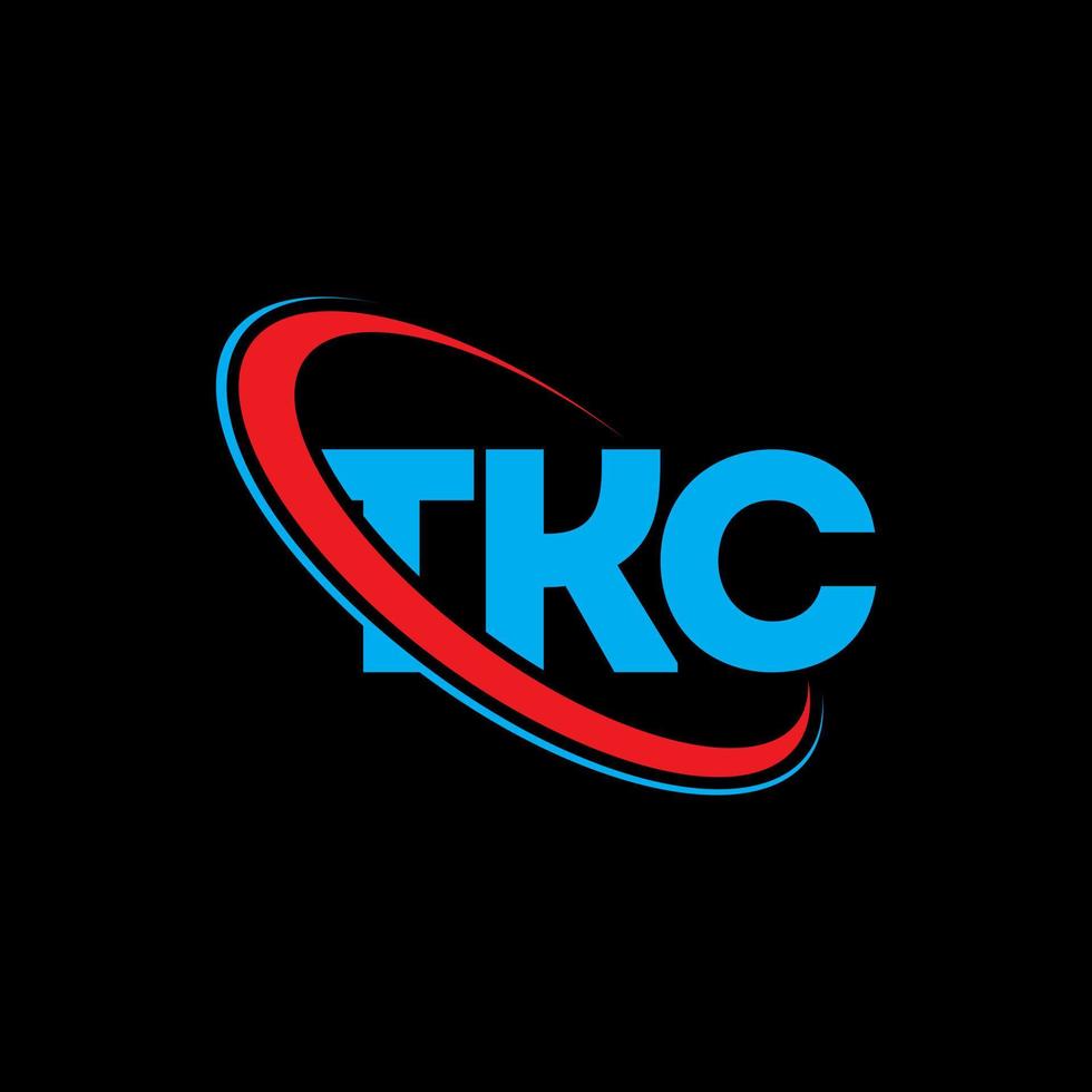 logotipo de tkc. carta tkc. diseño del logotipo de la letra tkc. logotipo de iniciales tkc ...