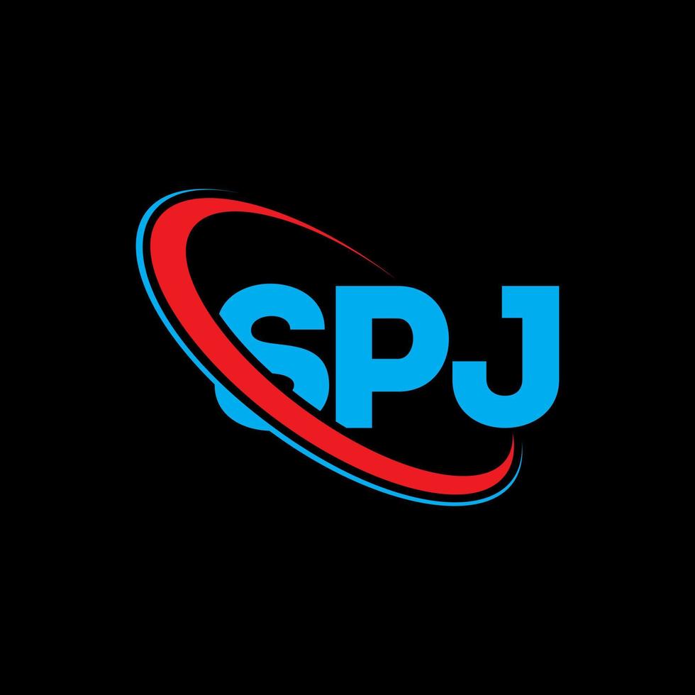 logotipo de spj. carta spj. diseño del logotipo de la letra spj. logotipo de iniciales spj ...