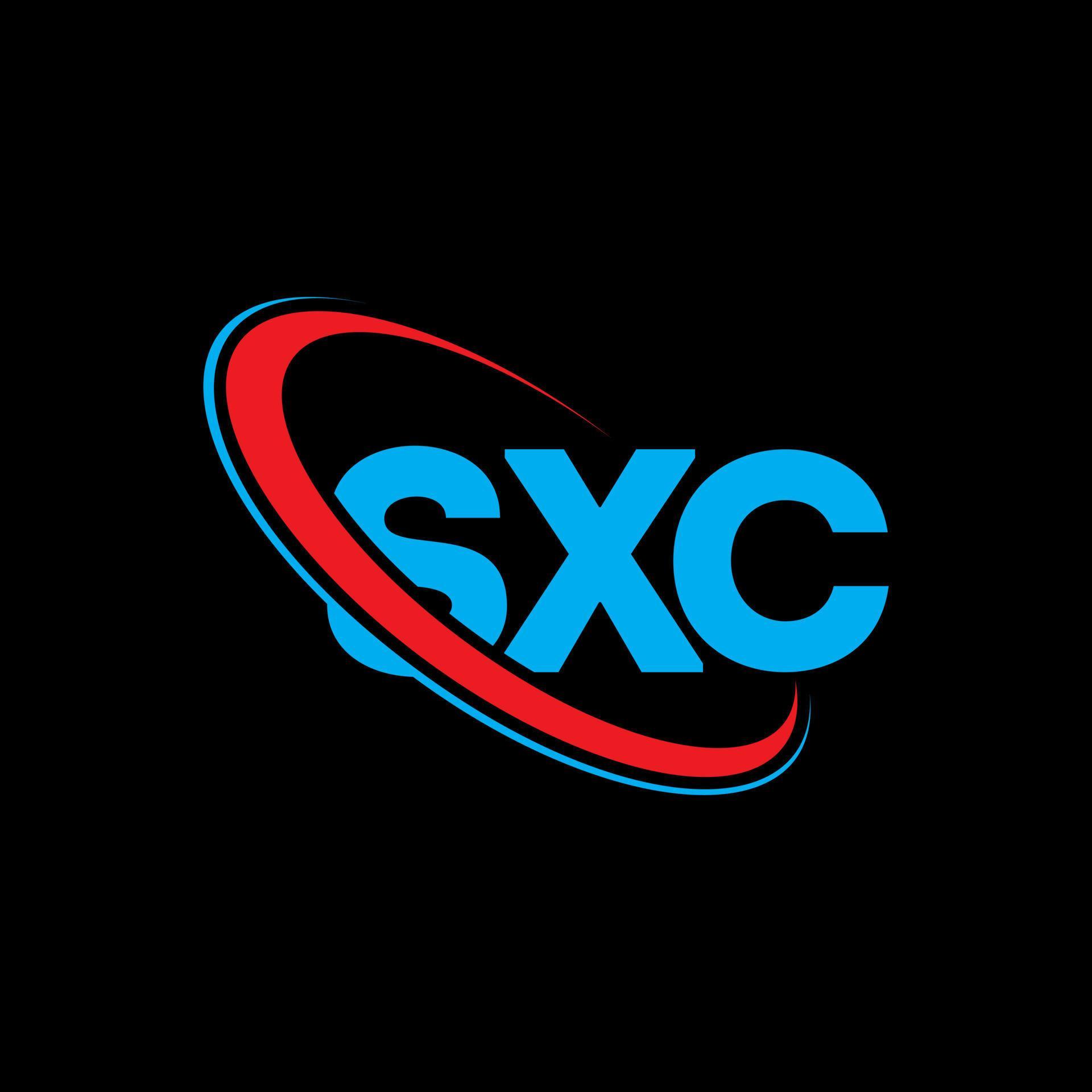 SXC logo. SXC letter. SXC letter logo design. Initials SXC logo linked with circle and uppercase ...