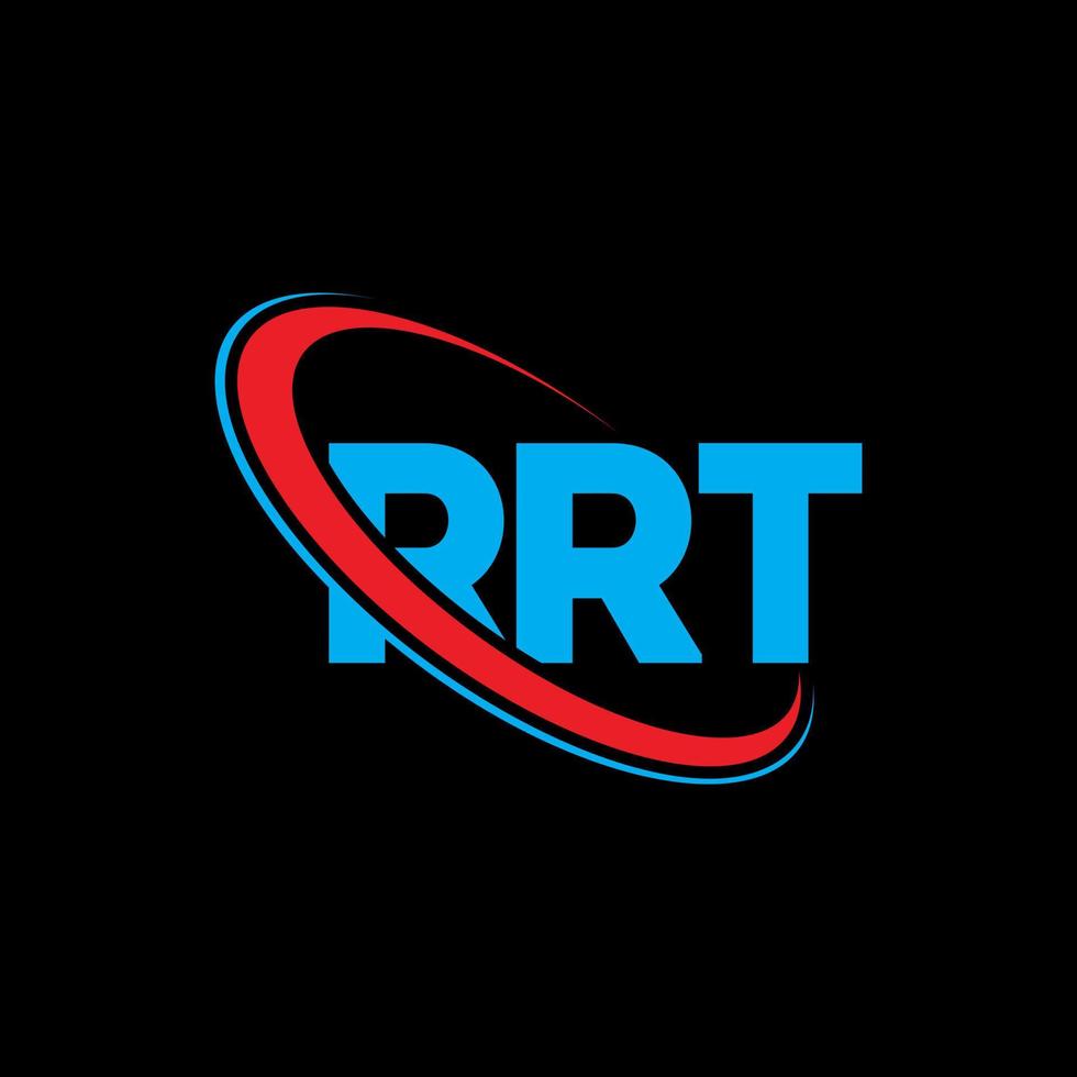 logotipo de rt. letra rt. diseño del logotipo de la letra rrt. logotipo de iniciales rrt ...
