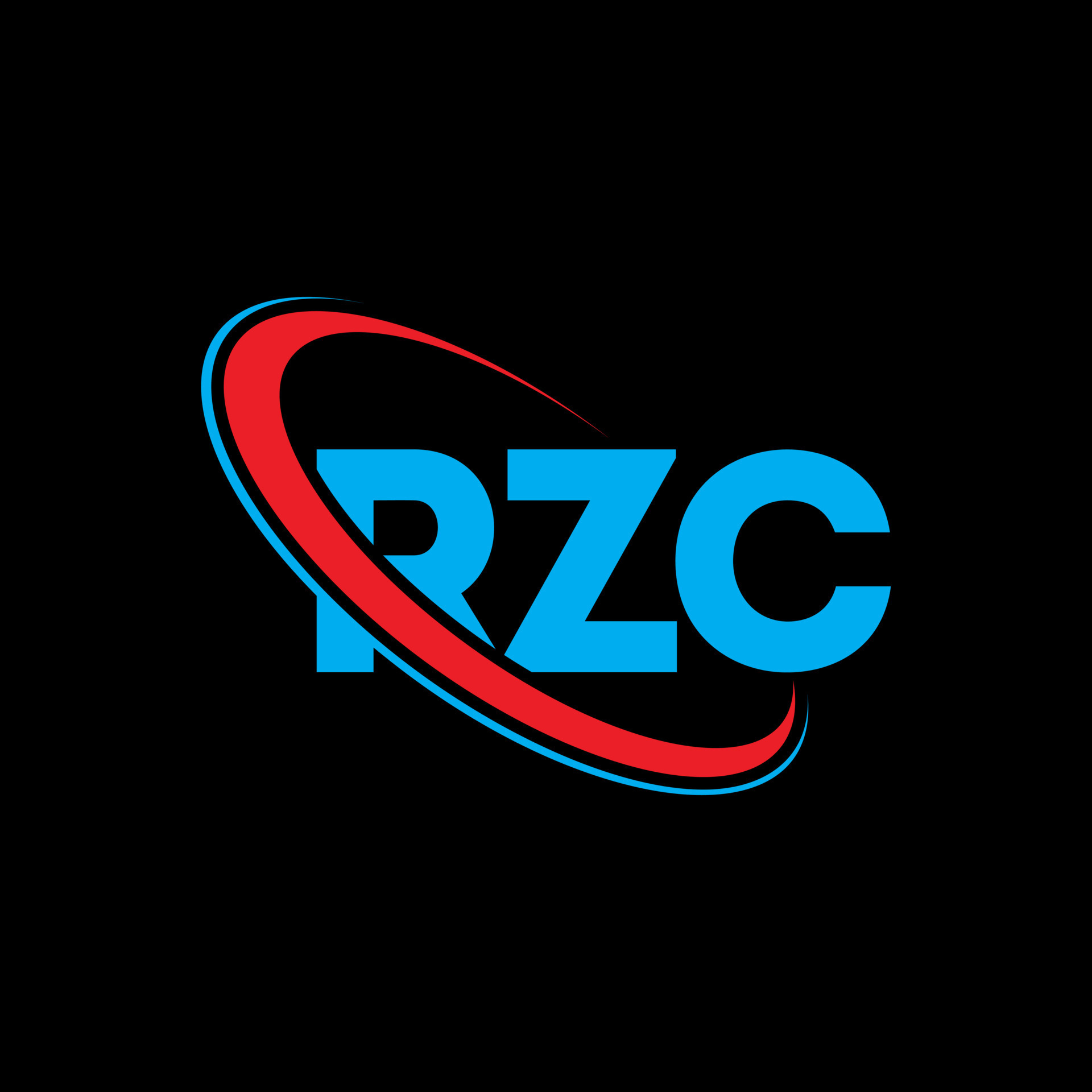 logotipo de rzc. letra rzc. diseño del logotipo de la letra rzc. Logotipo de iniciales rzc ...