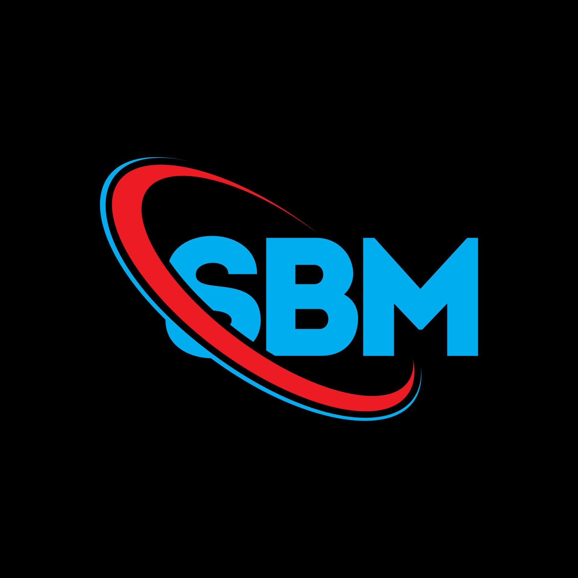 logotipo de smb. carta de smb. diseño del logotipo de la letra sbm. logotipo de iniciales sbm ...