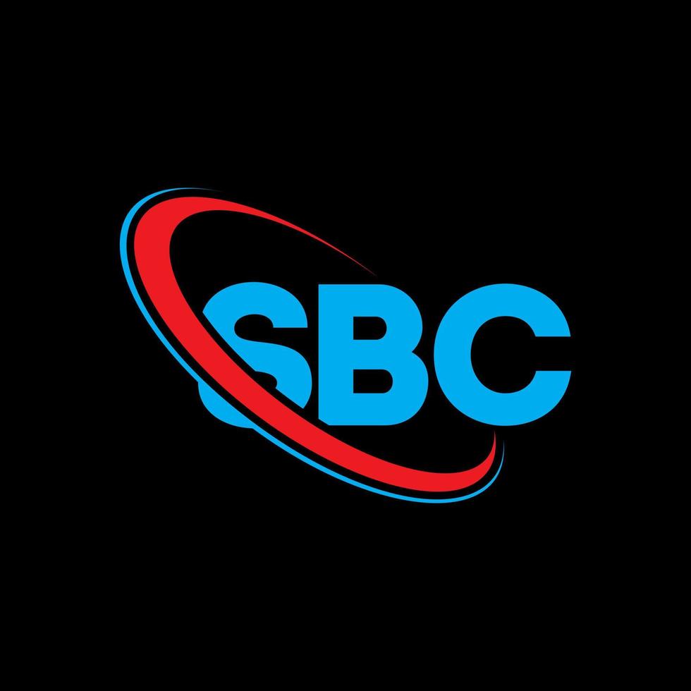logotipo de sbc. carta sbc. diseño del logotipo de la letra sbc. logotipo de iniciales sbc ...