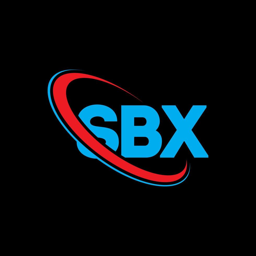 logotipo de sbx. letra sbx. diseño del logotipo de la letra sbx. logotipo de iniciales sbx ...