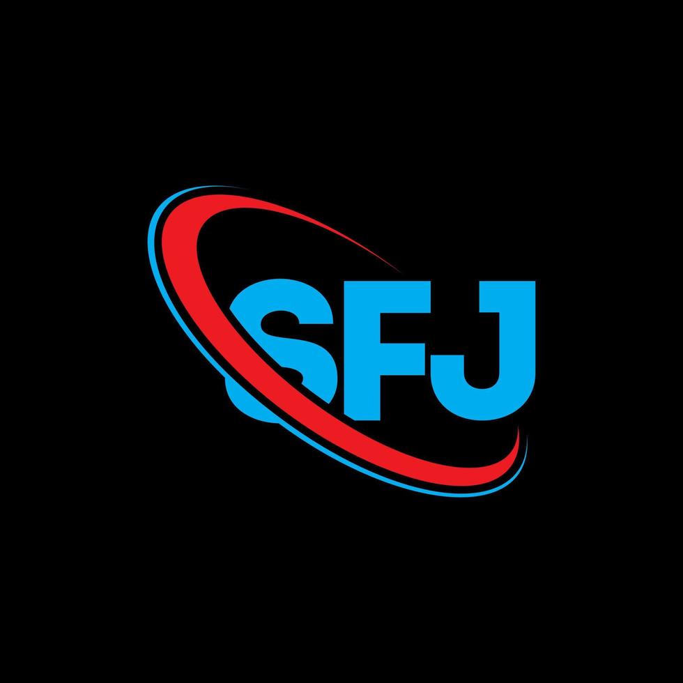 logotipo de sfj. letra sfj. diseño del logotipo de la letra sfj. logotipo de iniciales sfj ...