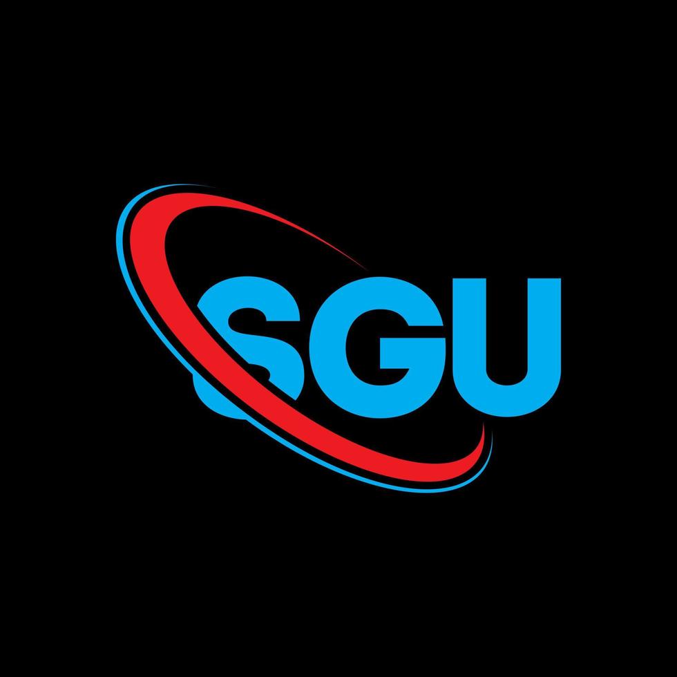 logotipo de sgu. letra sgu. diseño del logotipo de la letra sgu. logotipo de iniciales sgu ...