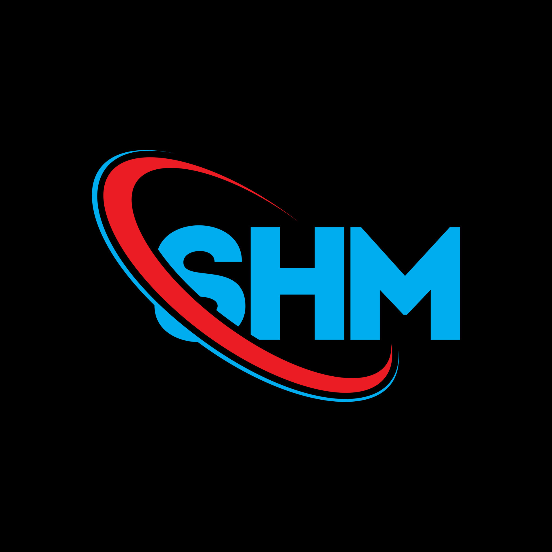 logotipo de shm. letra shm. diseño del logotipo de la letra shm. logotipo de iniciales shm ...