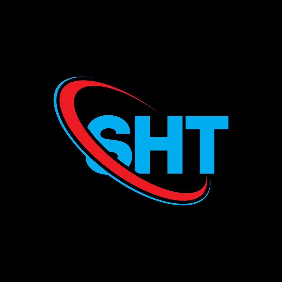 SHT logo. SHT letter. SHT letter logo design. Initials SHT logo linked with circle and uppercase ...