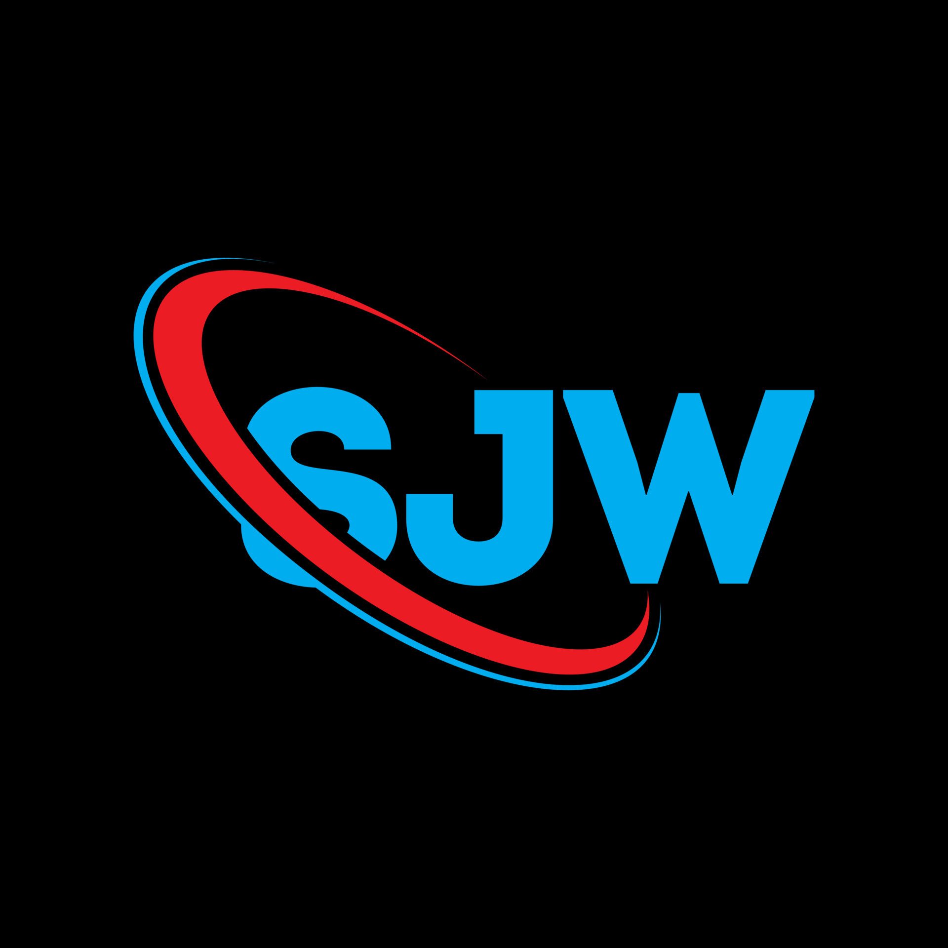 logotipo de sjw. letra sjw. diseño del logotipo de la letra sjw. logotipo de iniciales sjw ...