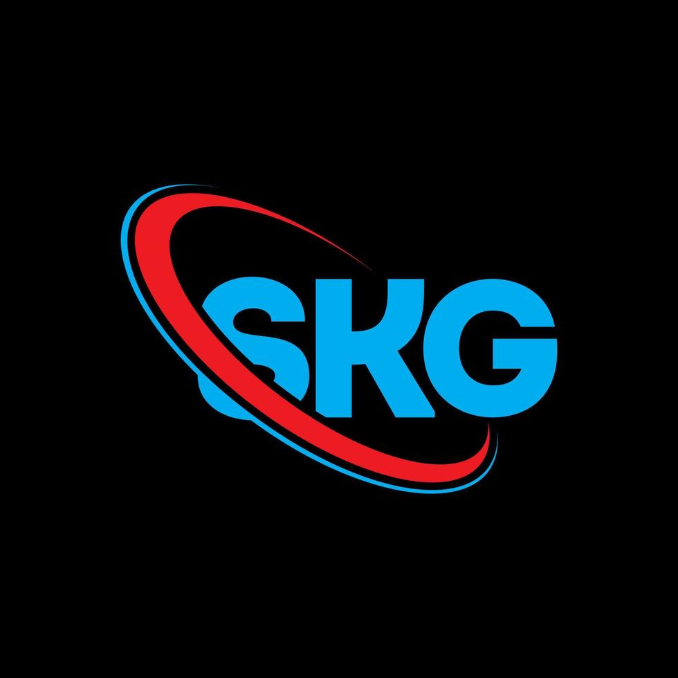 SKG logo. SKG letter. SKG letter logo design. Initials SKG logo linked with circle and uppercase ...